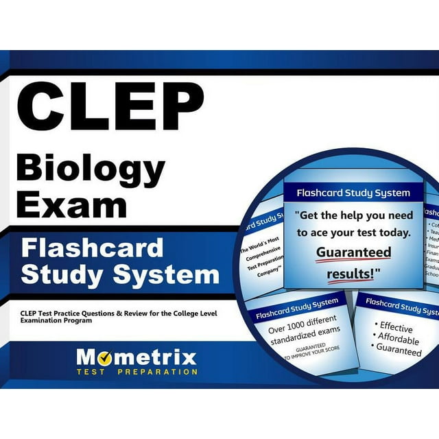 CLEP Biology Exam Flashcard Study System : CLEP Test Practice Questions ...