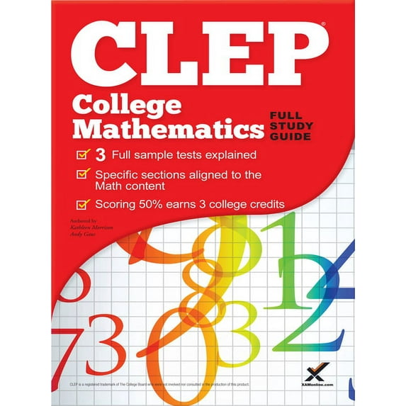 CLEP College Mathematics 2017, (Paperback) - Walmart.com