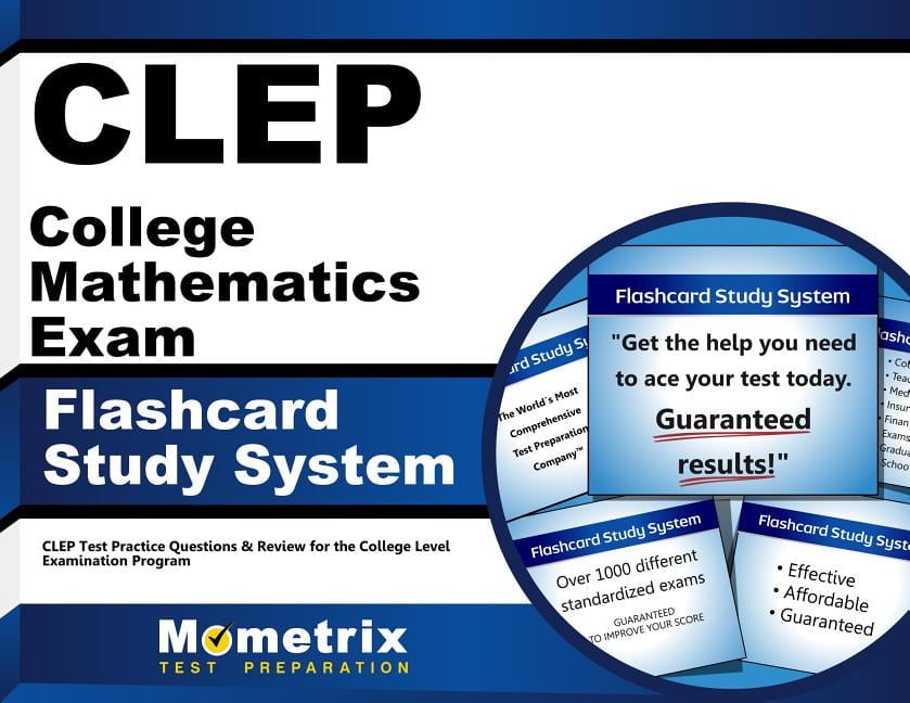 CLEP College Mathematics Exam Flashcard Study System : CLEP Test ...
