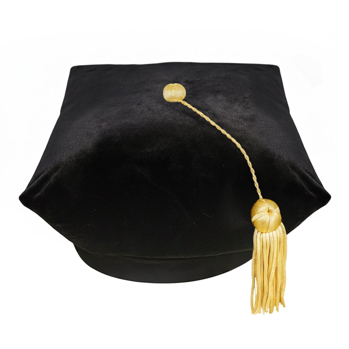 CLERKMANS Doctoral PhD Graduation Velvet Tam 8 Sided with Gold Bullion ...