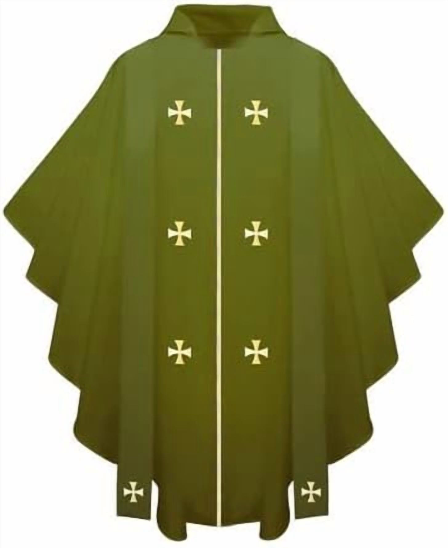 CLERKMANS Embroidered Gold Crosses One Size Fits All Church Priest ...