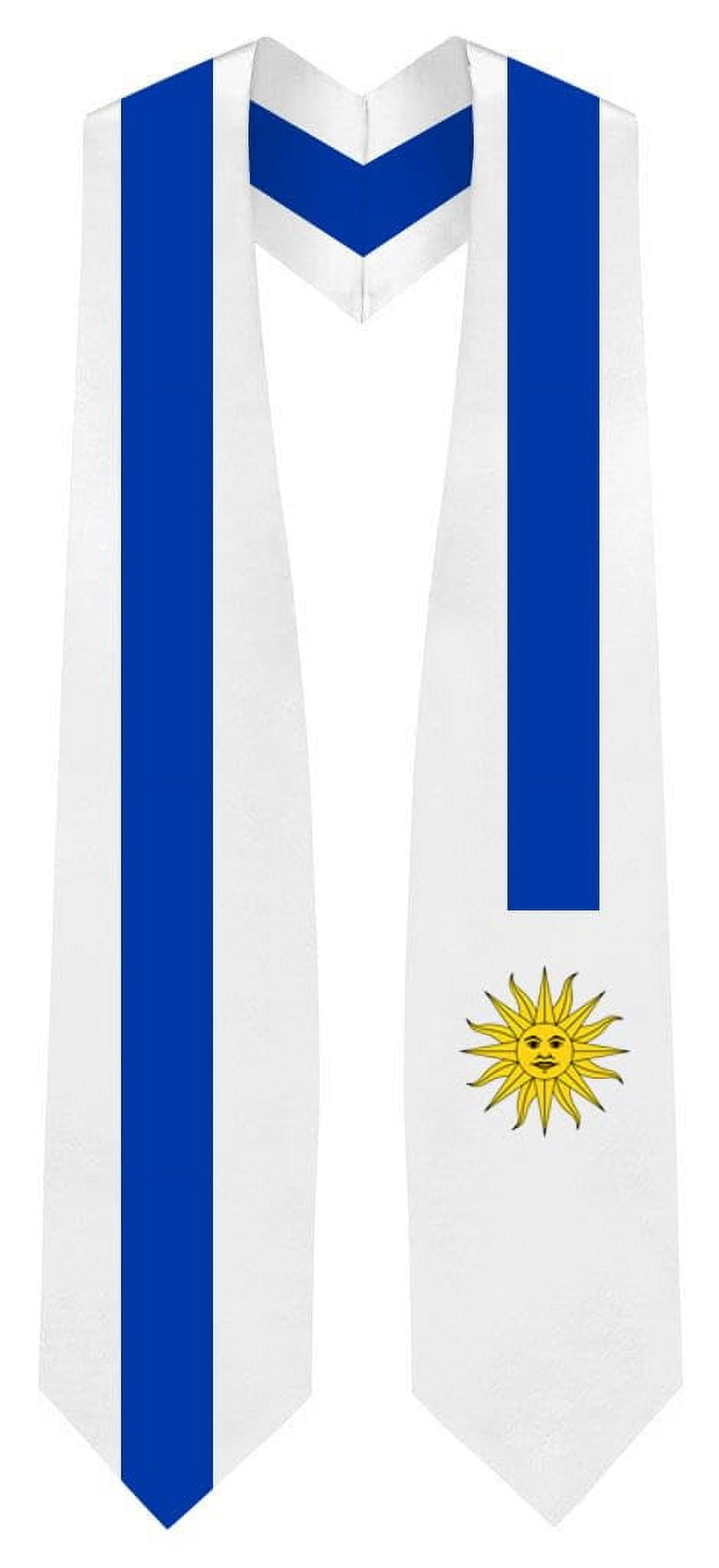 CLERKMANS Flag Graduation Stole - Length & Width Fits All Body Types ...