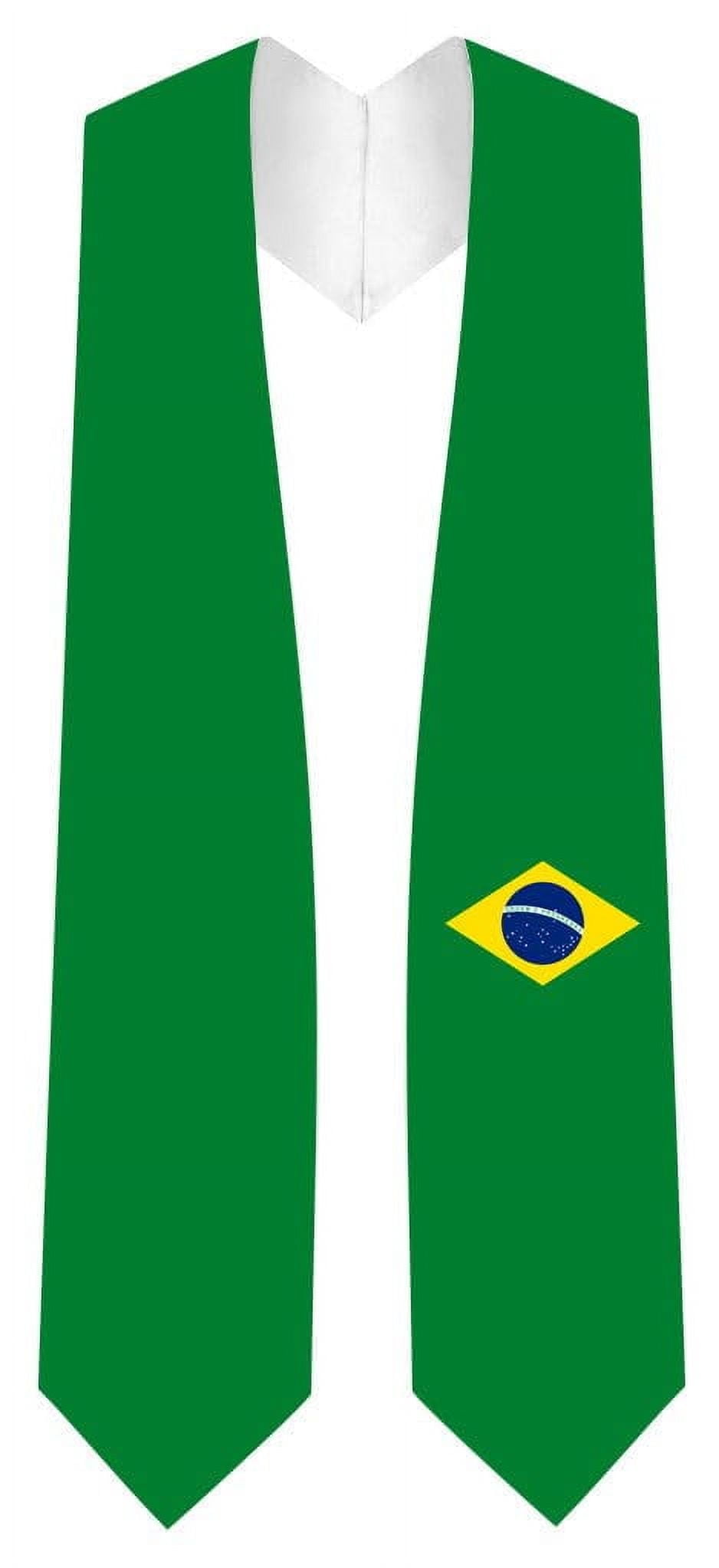 CLERKMANS Flag Graduation Stole - Length & Width Fits All Body Types ...