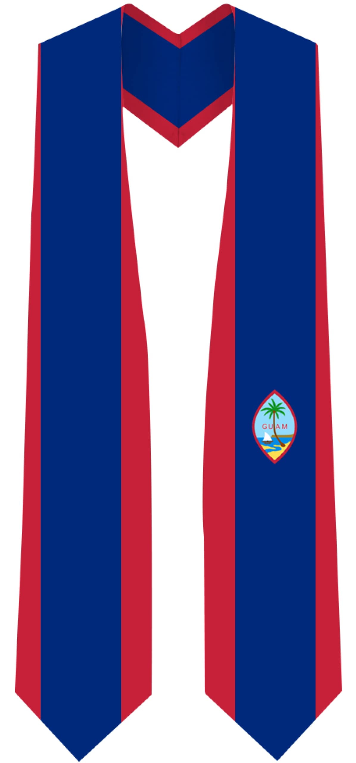 CLERKMANS Flag Graduation Stole - Length & Width Fits All Body Types ...
