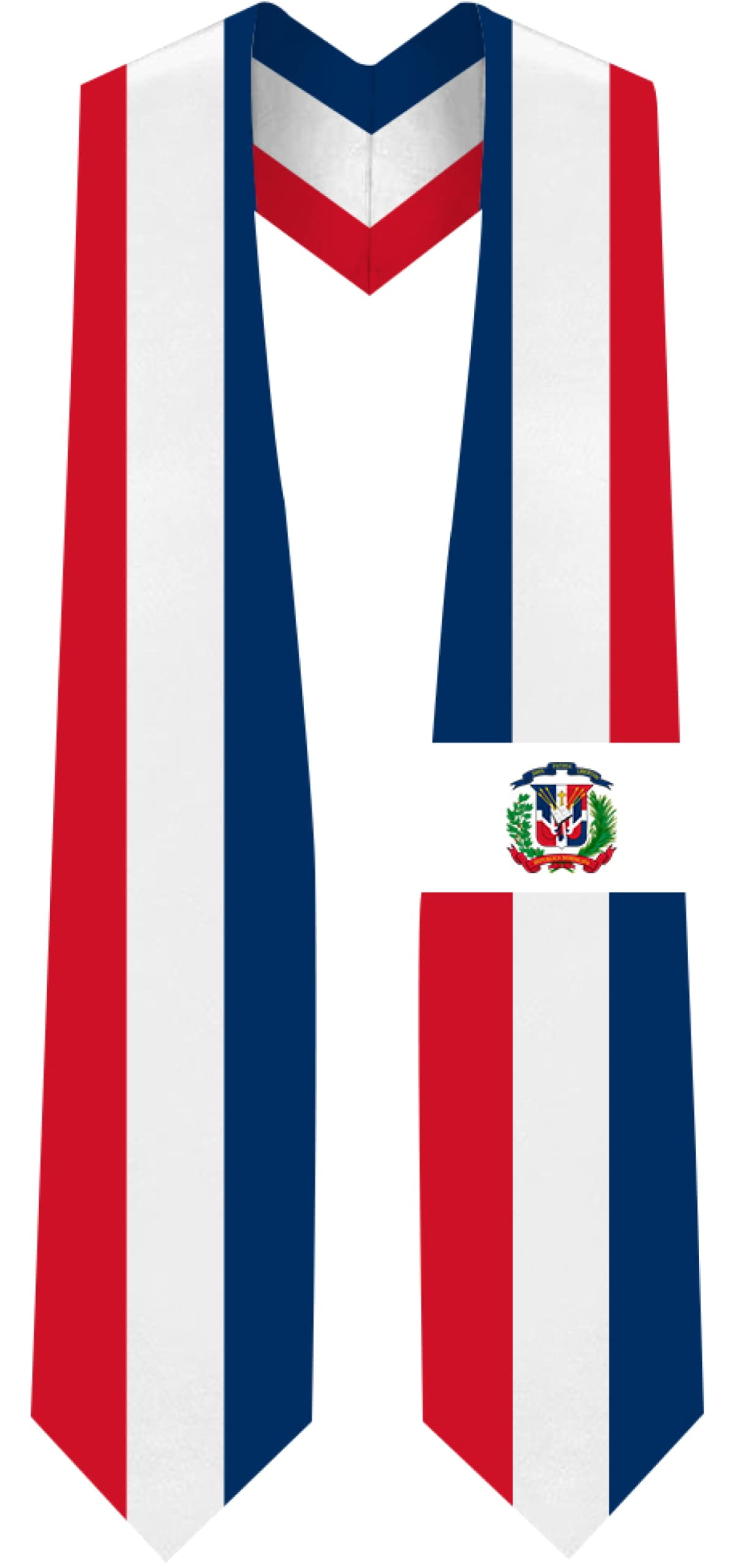 CLERKMANS Flag Graduation Stole - Length & Width Fits All Body Types ...