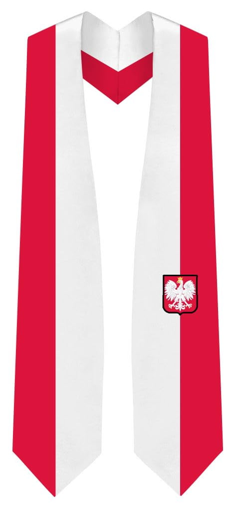 CLERKMANS Flag Graduation Stole - Length & Width Fits All Body Types ...