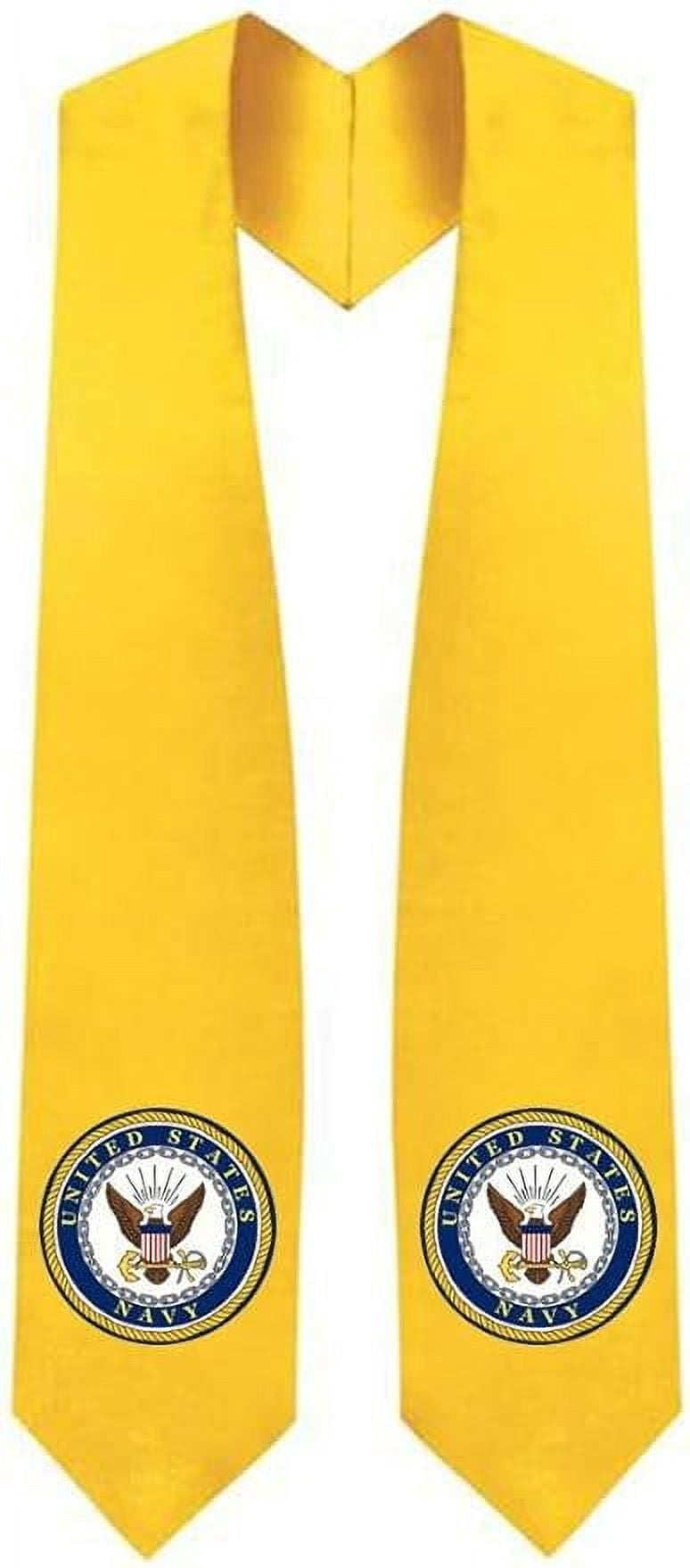 CLERKMANS US NAVY Graduation Stole - Length & Width Fits All Body Types ...