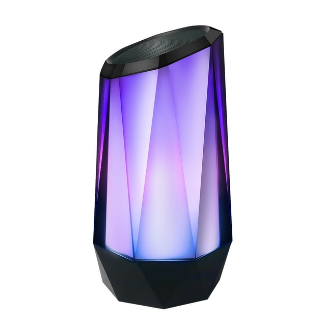 CLEVER BRIGHT 7-in Portable Wireless Bluetooth Speaker RGB LED Lights ...