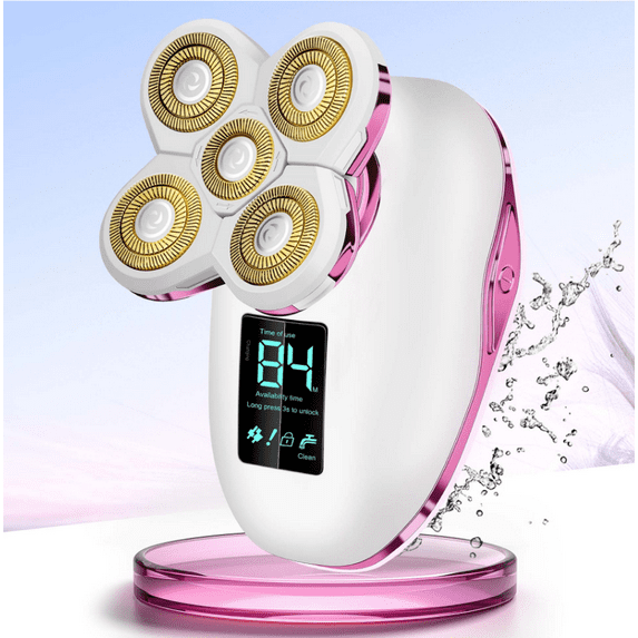 CLEVER BRIGHT Electric Razors for Women Legs:5D Magnetic Detachable ...