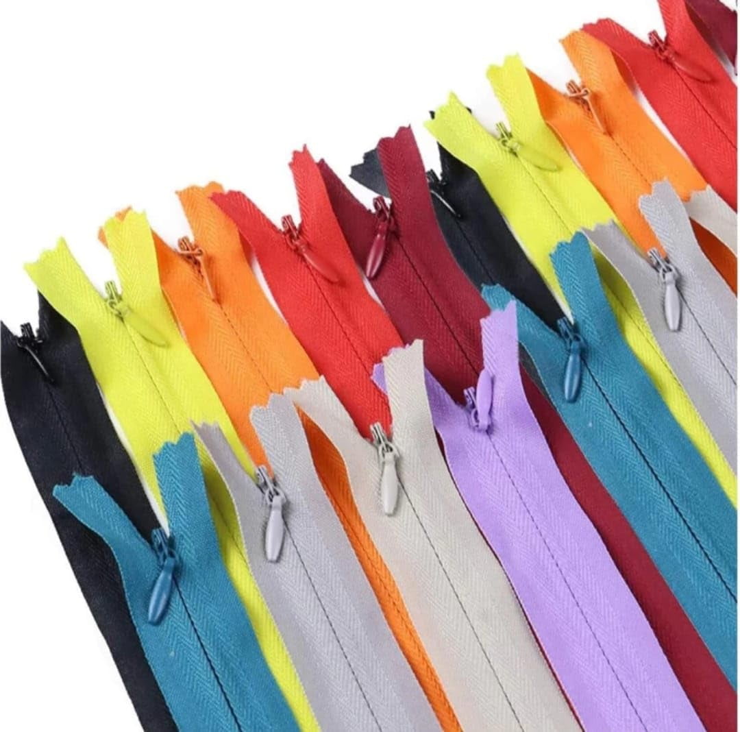 CLEZARO Pack of 6 PCS Colorful 16 inch42 cm Tailoring Concealed Zip ...