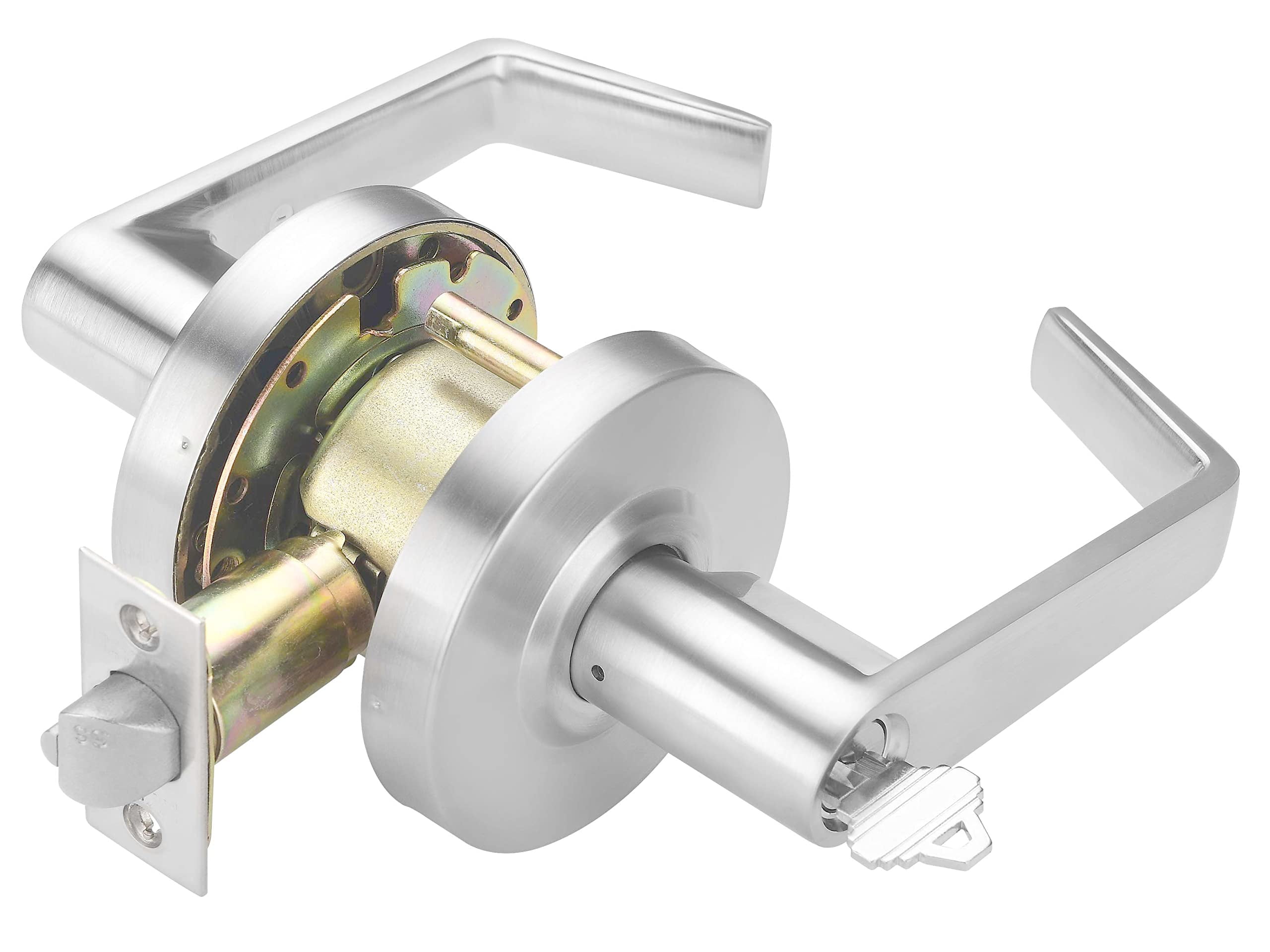 CLG HARDWARE Commercial Lever Lock - Heavy-Duty Locking Handle ...