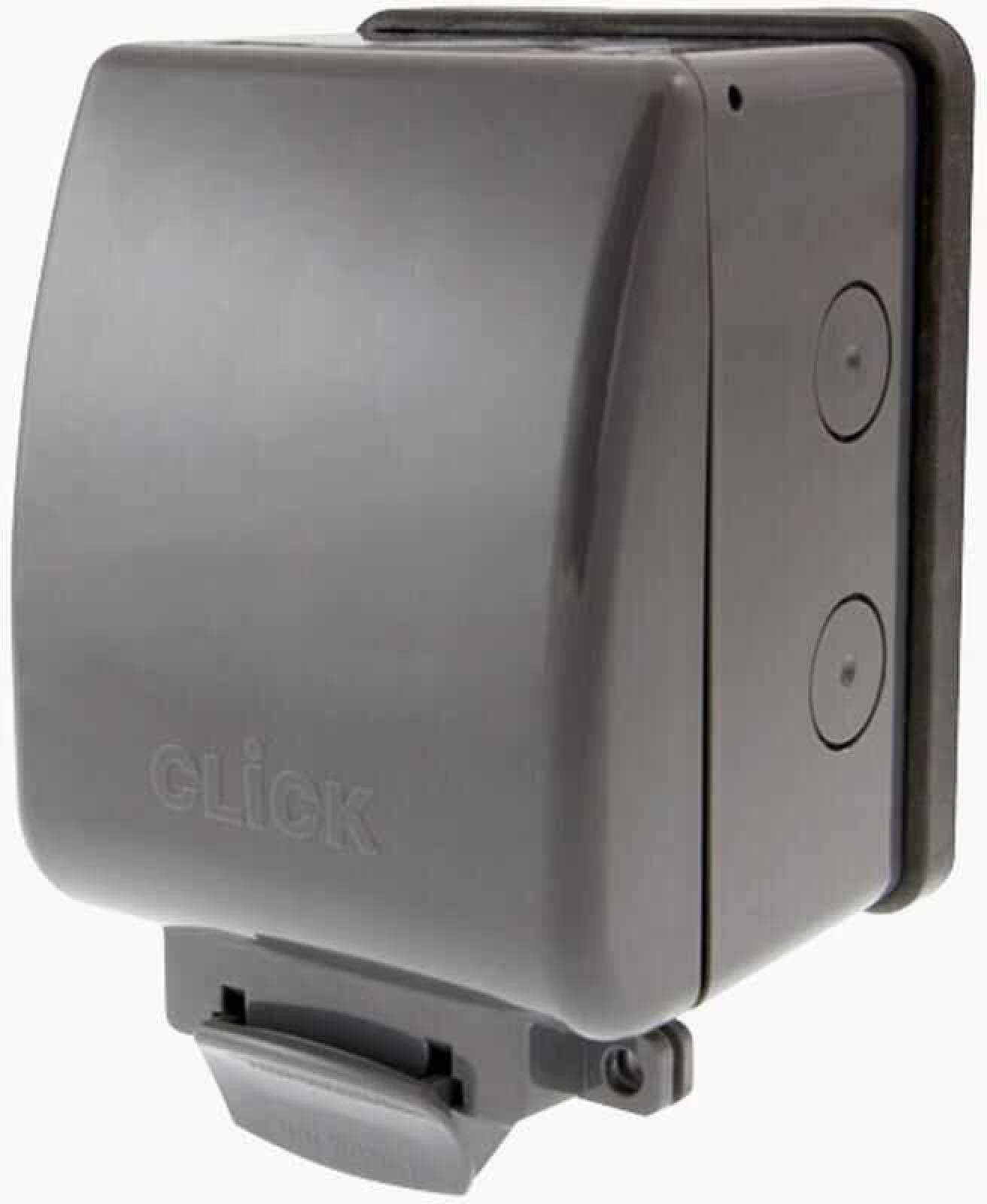 CLICK - 1 Gang 13A DP Weatherproof Outdoor Switched Socket, IP66 ...