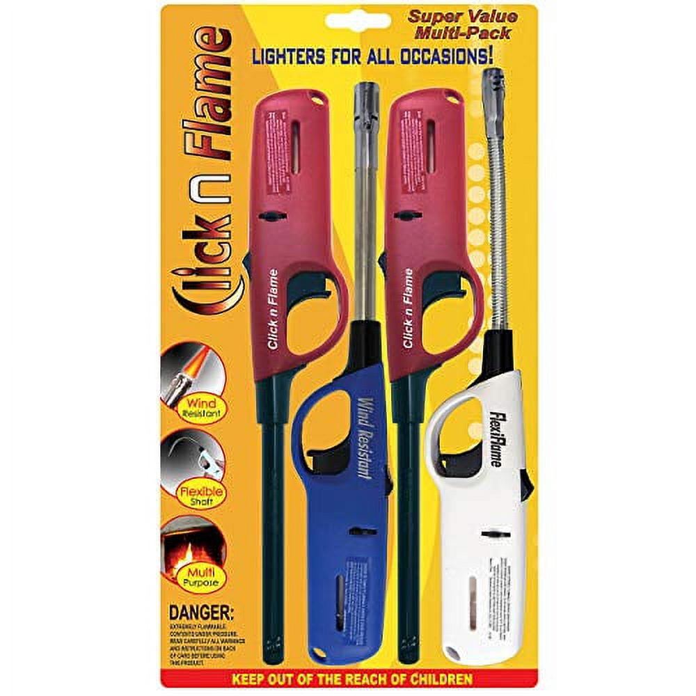 CLICK N FLAME LIGHTERS FOR ALL OCCASIONS - 4 PACKS - Walmart.com