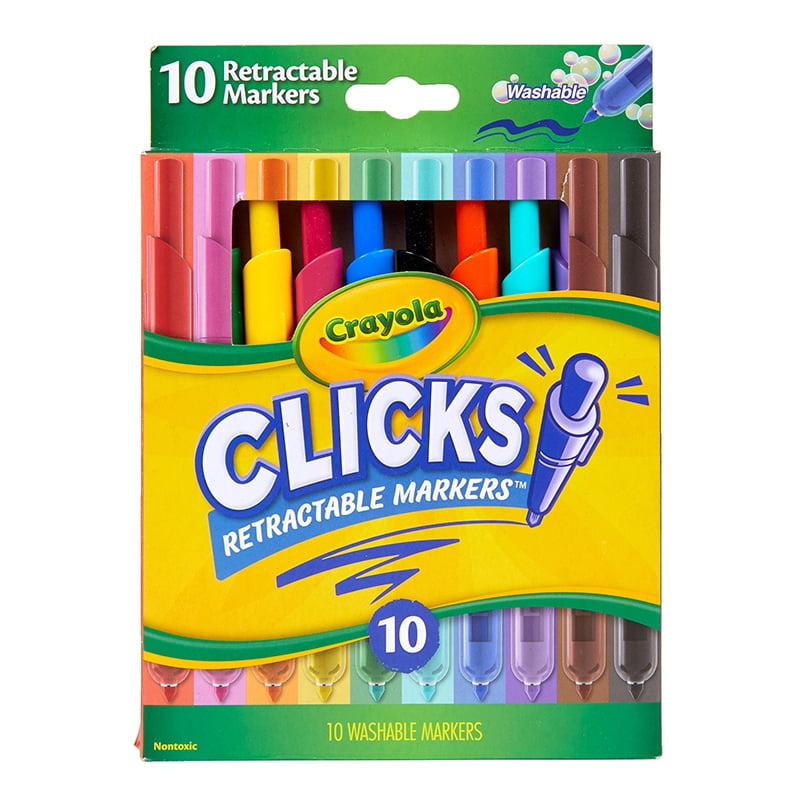 CLICKS Retractable Markers, 10 Colors | Bundle of 10 Packs - Walmart.com
