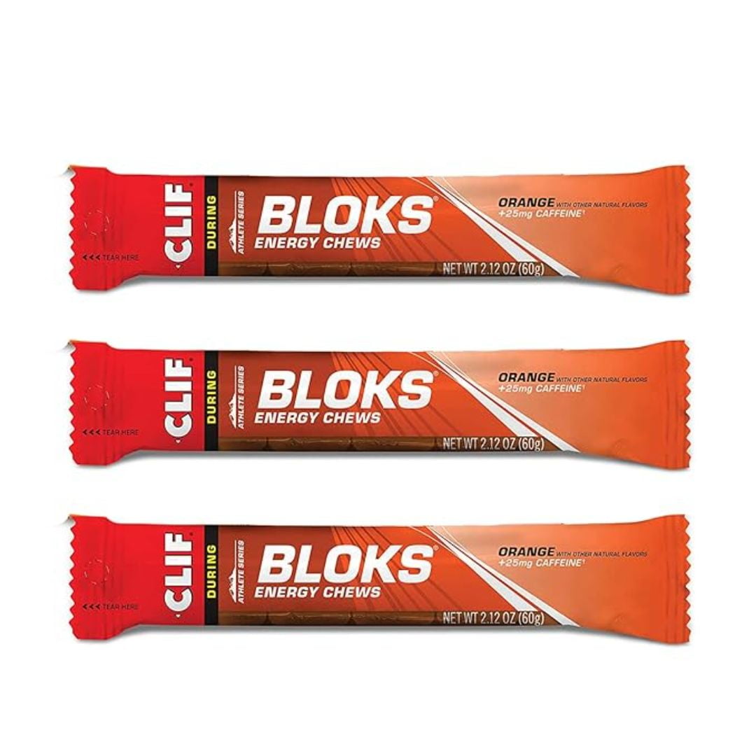CLIF BLOKS - Energy-Chews - Orange Flavors - Non-GMO - Plant Based Food ...