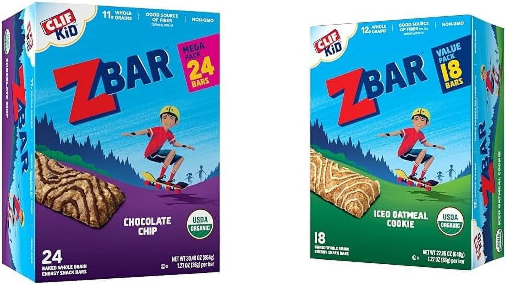 CLIF Kid Zbar Organic Soft Baked Whole Grain Snack Bars Bundle ...
