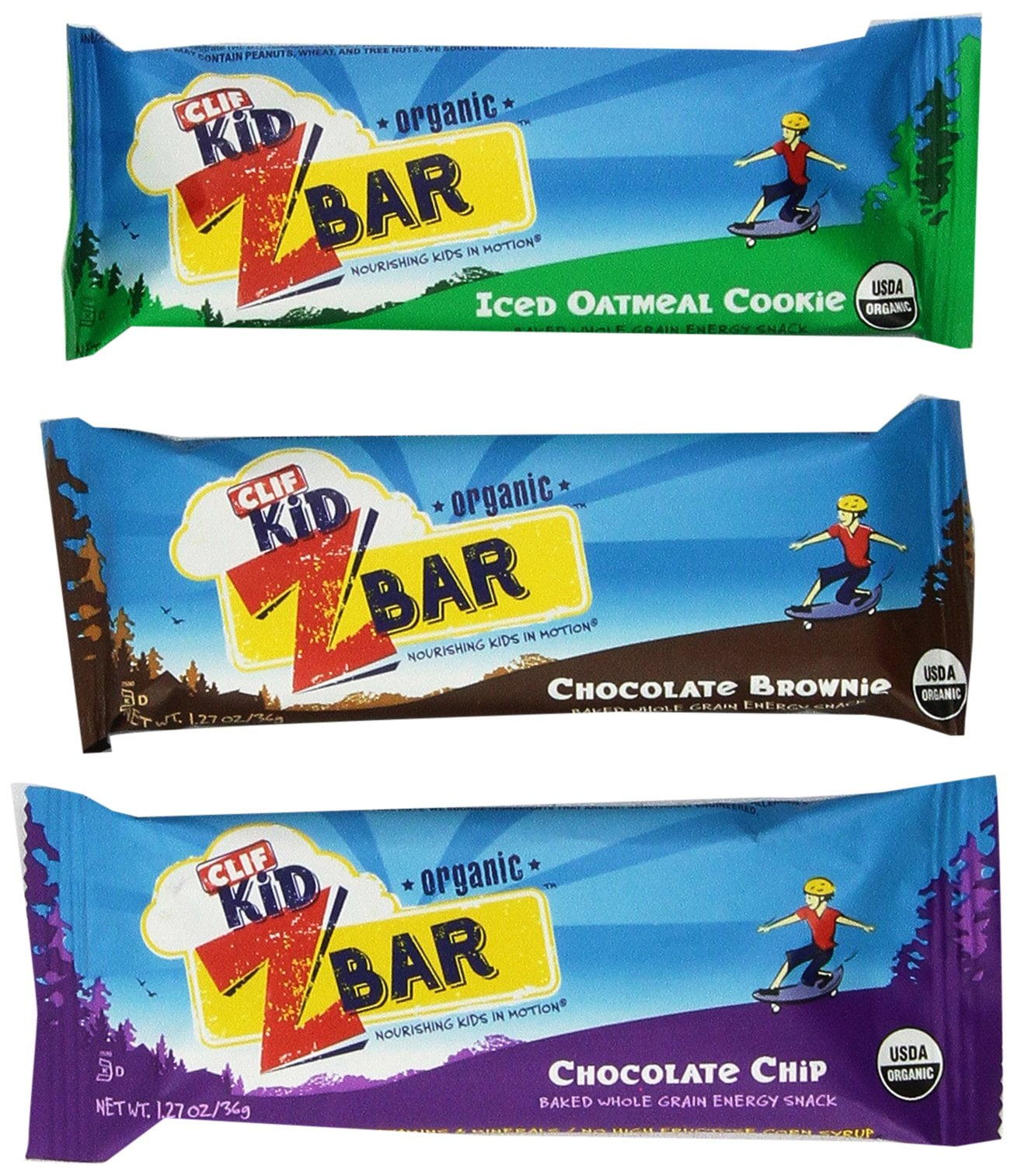 CLIF Kids Zbar Variety SSF20 Pack, 1.27 oz, 36 Count - Walmart.com