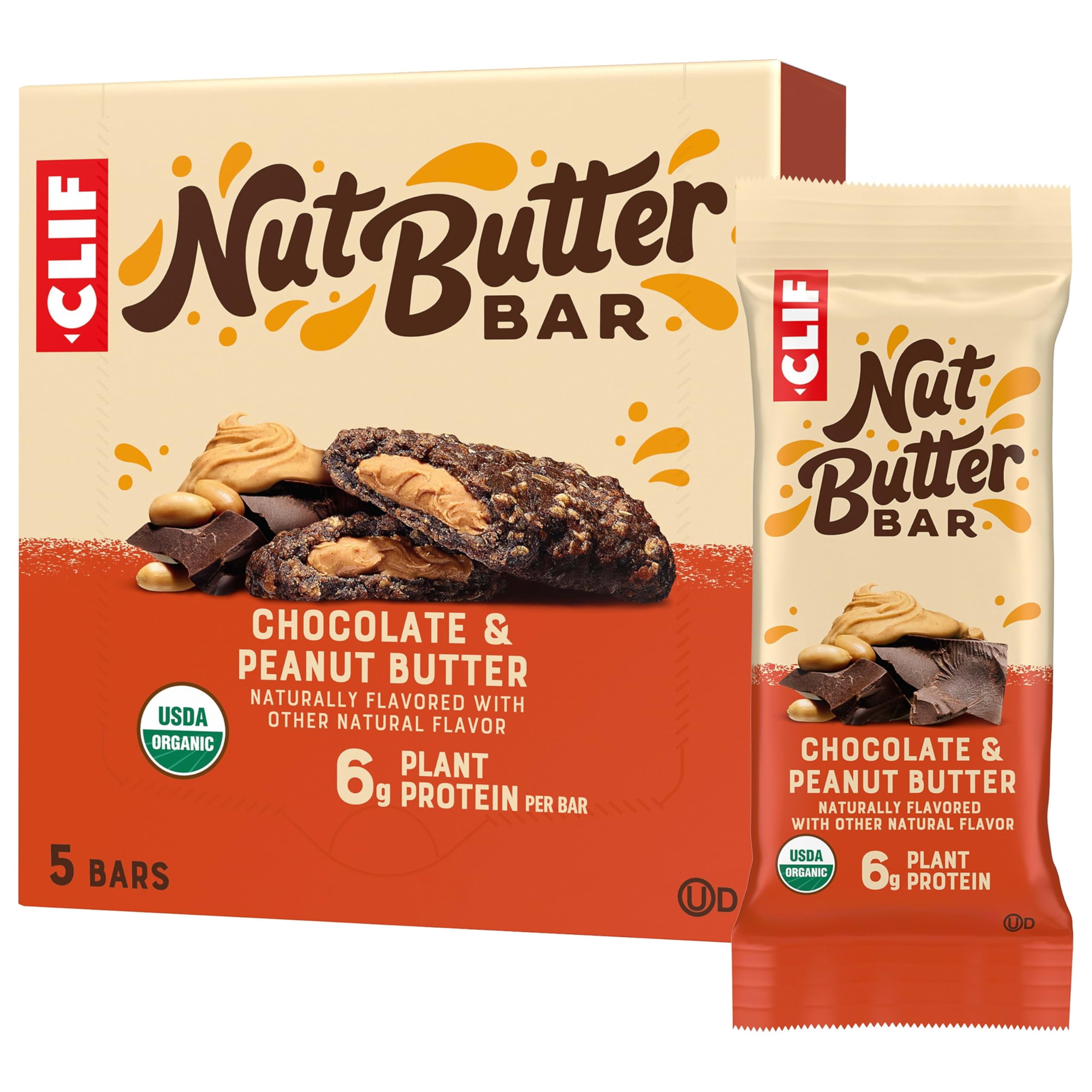 CLIF Nut Butter Bar BCF26 - Chocolate Peanut Butter - Energy Snack Bars ...