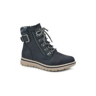 Cliffs by White Mountain Womens Hearty Lace Up Zipper Ankle Boots ...
