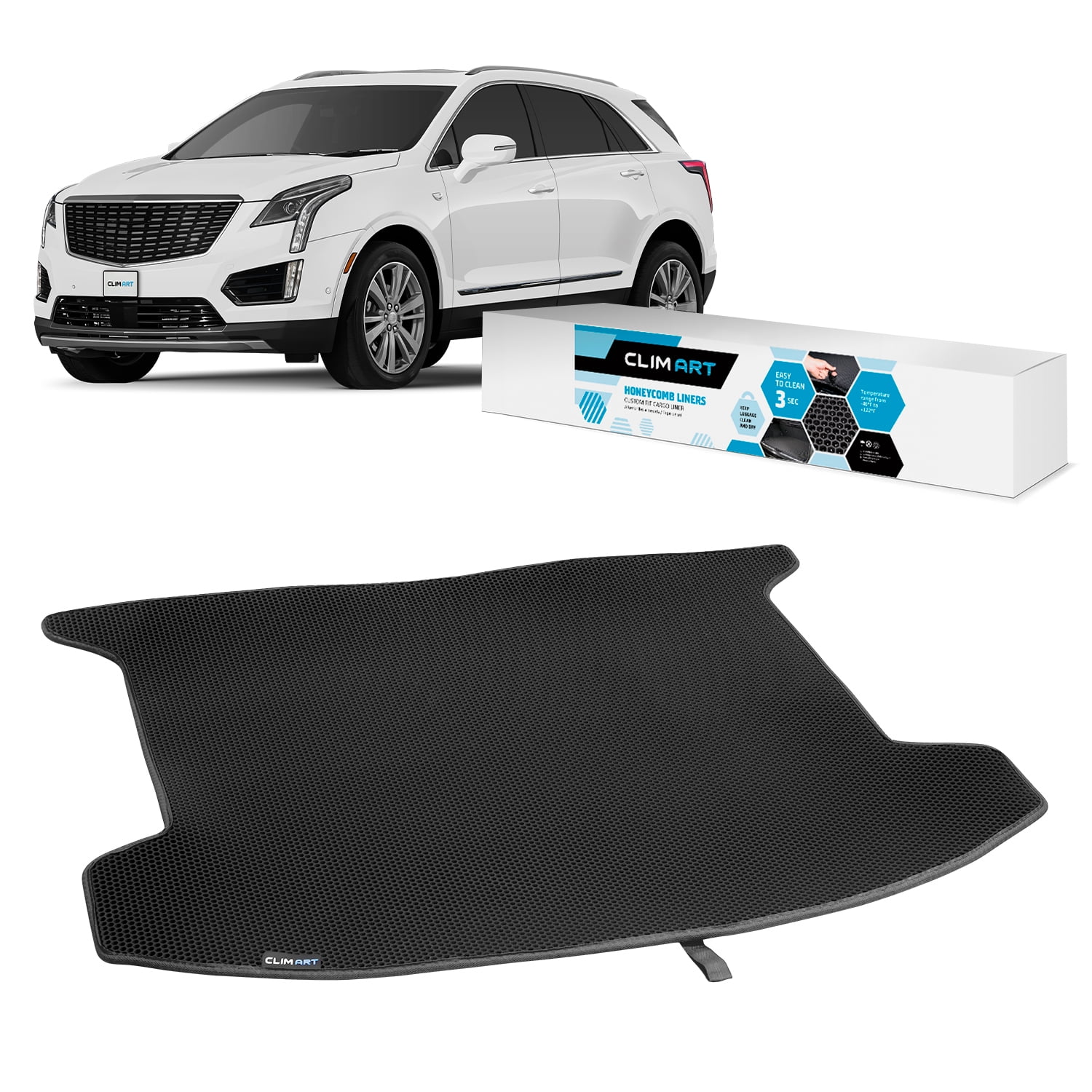 CLIM ART Cargo Liner for Cadillac XT5 2017-2025 Custom Fit Trunk Mat ...