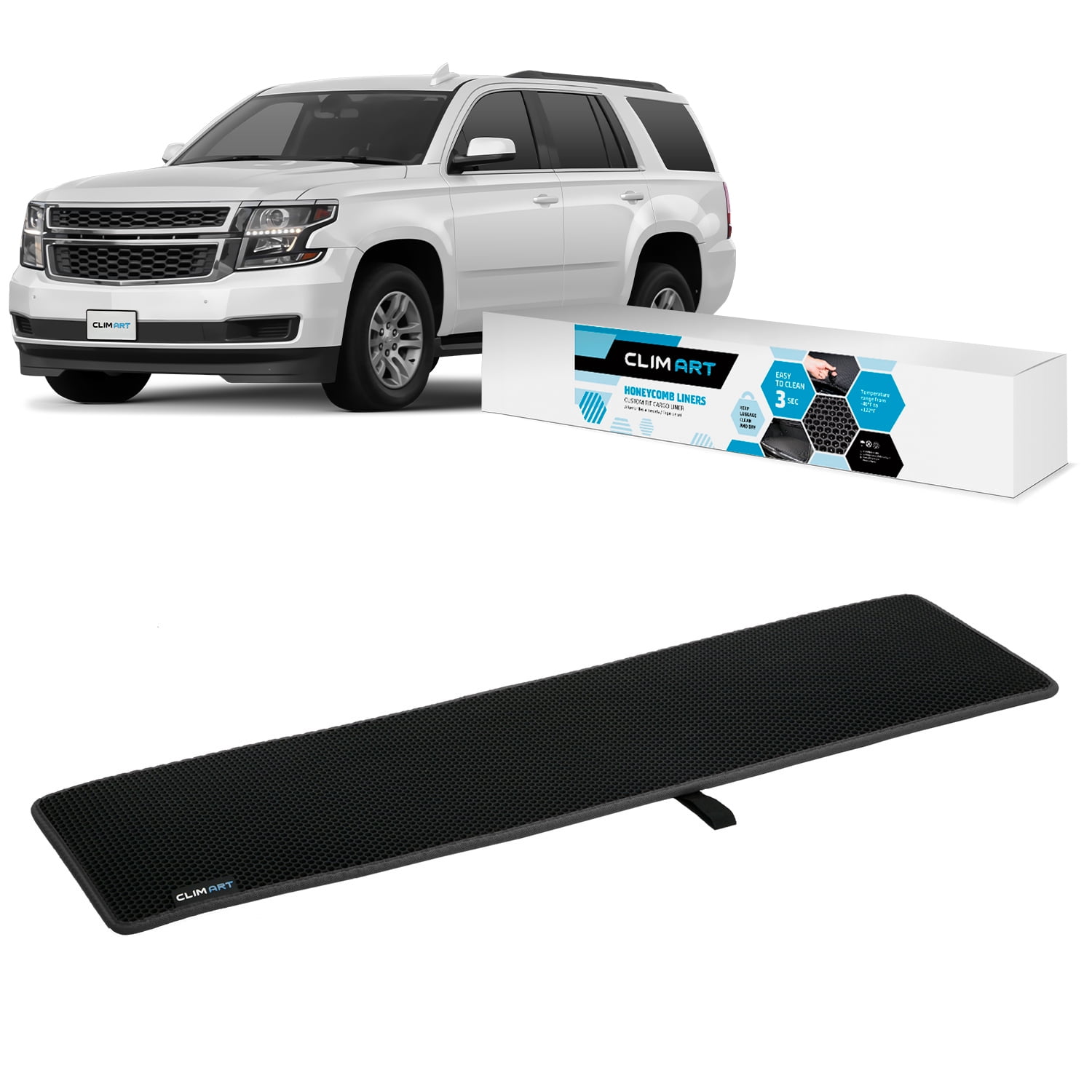 CLIM ART Cargo Liner for Chevrolet (Chevy) Tahoe 2015-2020 Custom Fit ...
