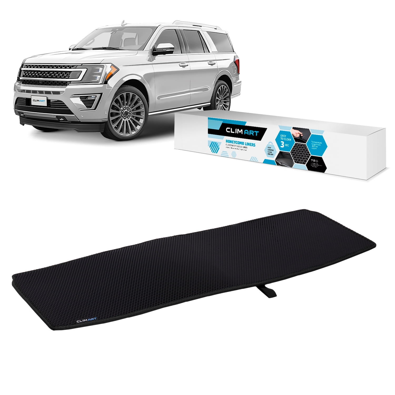 CLIM ART Cargo Liner for Ford Expedition 2018-2025 Custom Fit Trunk Mat ...