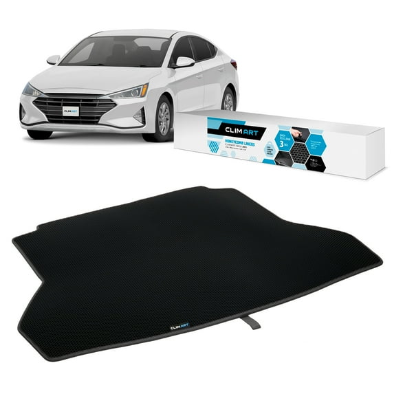 CLIM ART Cargo Liner for Hyundai Elantra 2017-2020 Custom Fit Trunk Mat ...