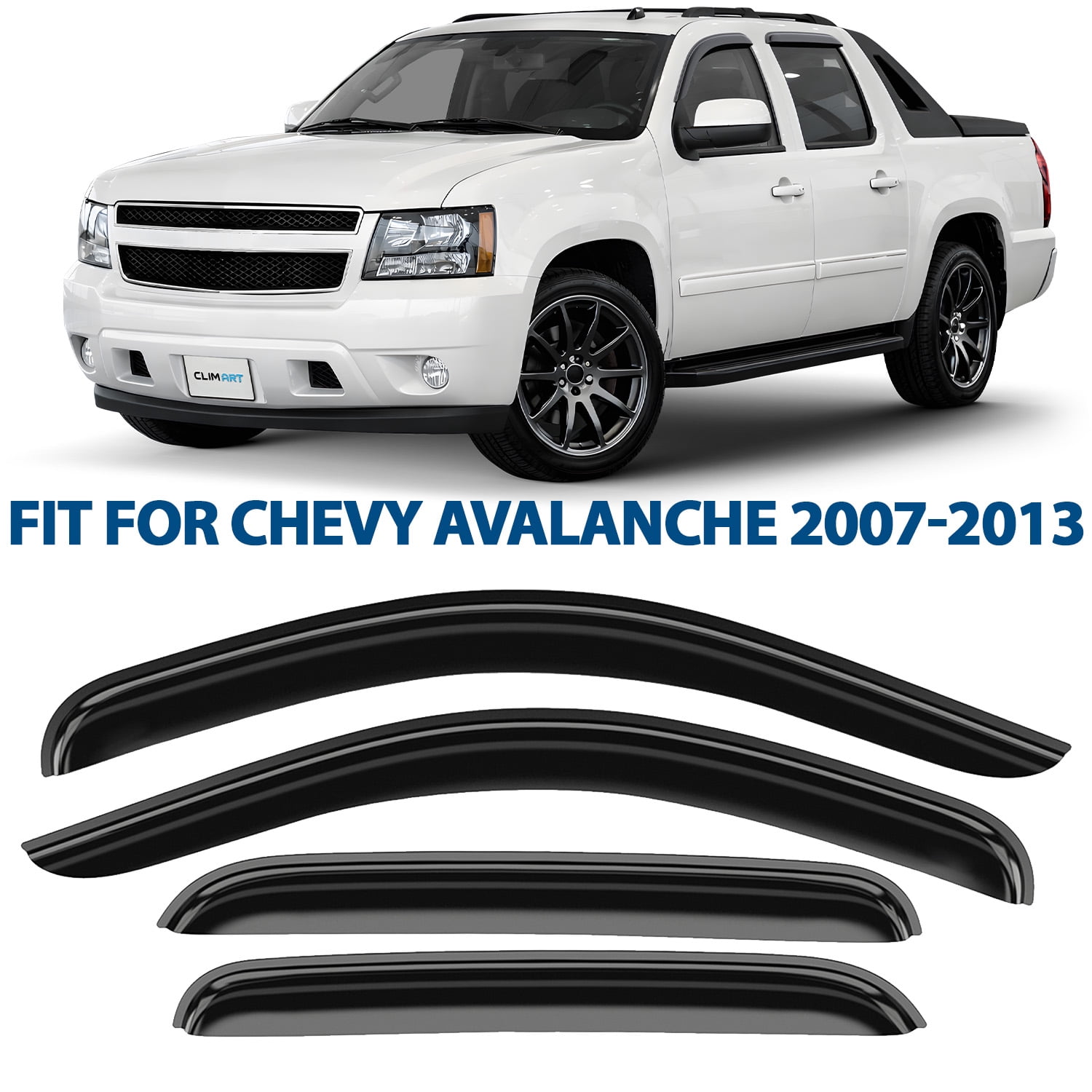 CLIM ART Incredibly Durable Rain Guards Compatible with Chevrolet ...