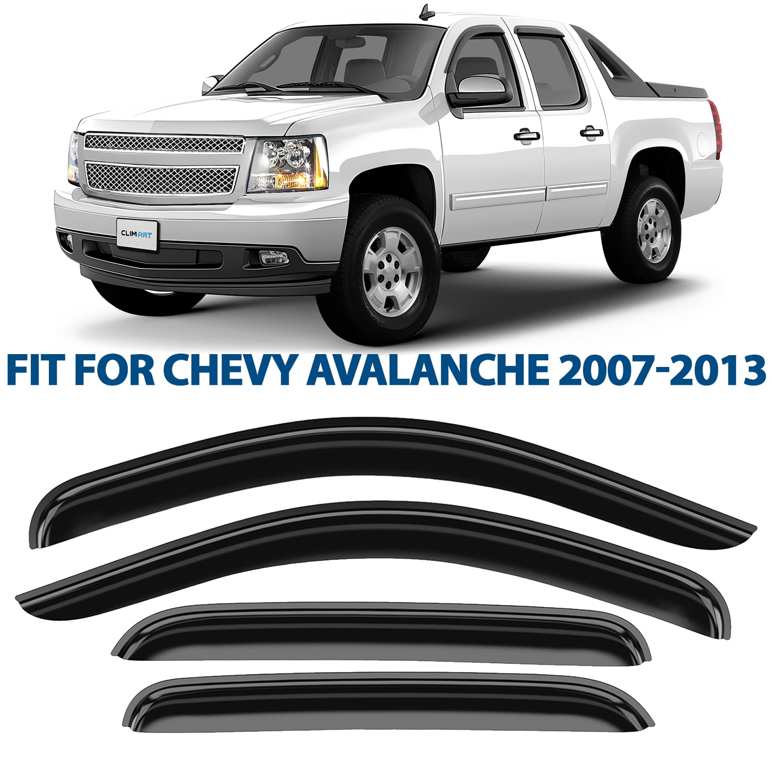 CLIM ART Incredibly Durable Rain Guards Compatible with Chevrolet ...