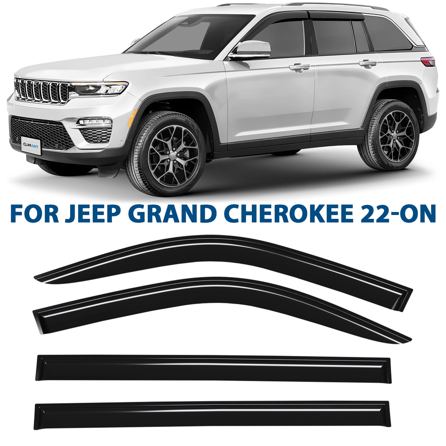 CLIM ART Incredibly Durable Rain Guards for Jeep Grand Cherokee 2022 ...