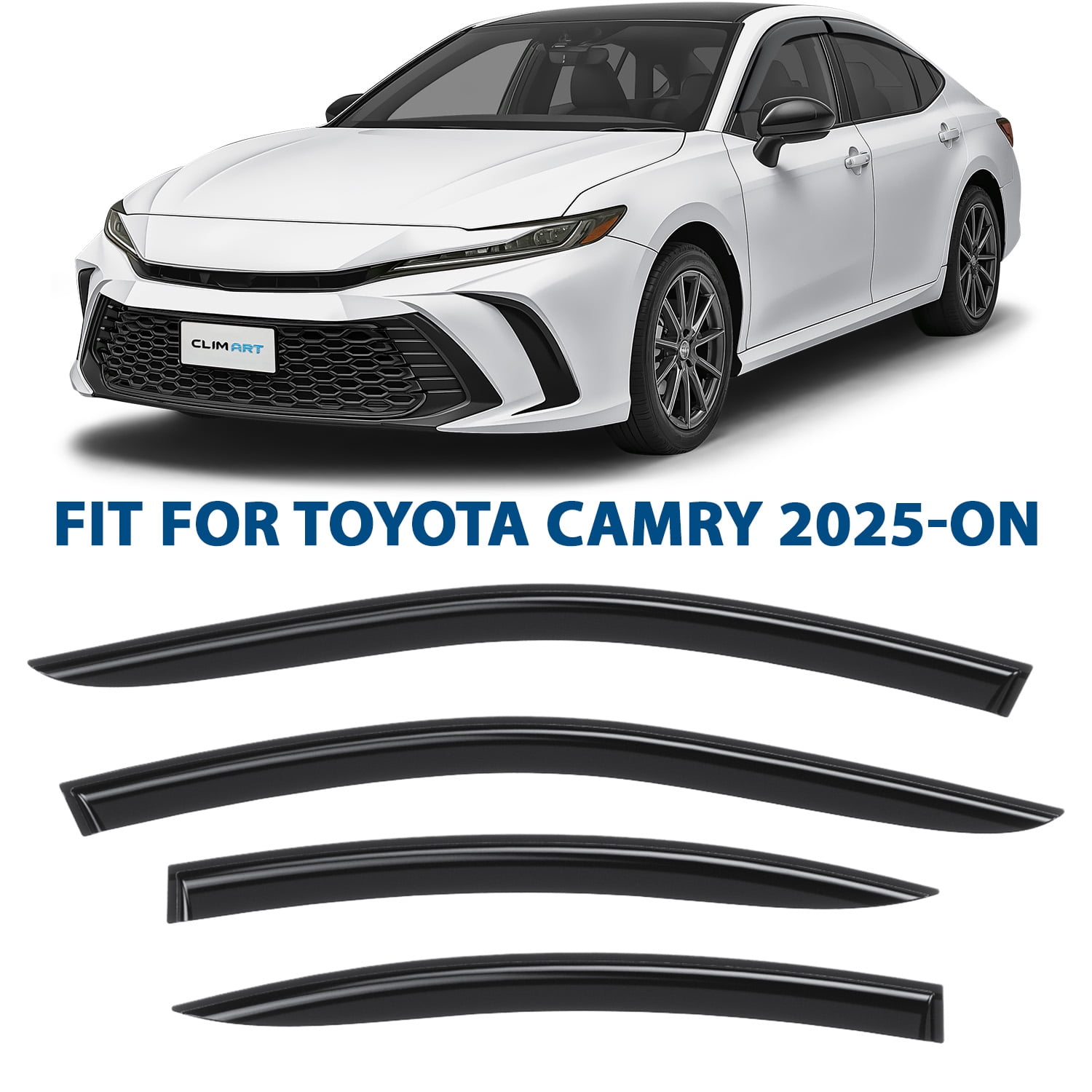 CLIM ART Incredibly Durable Rain Guards for Toyota Camry 2025 Sedan ...