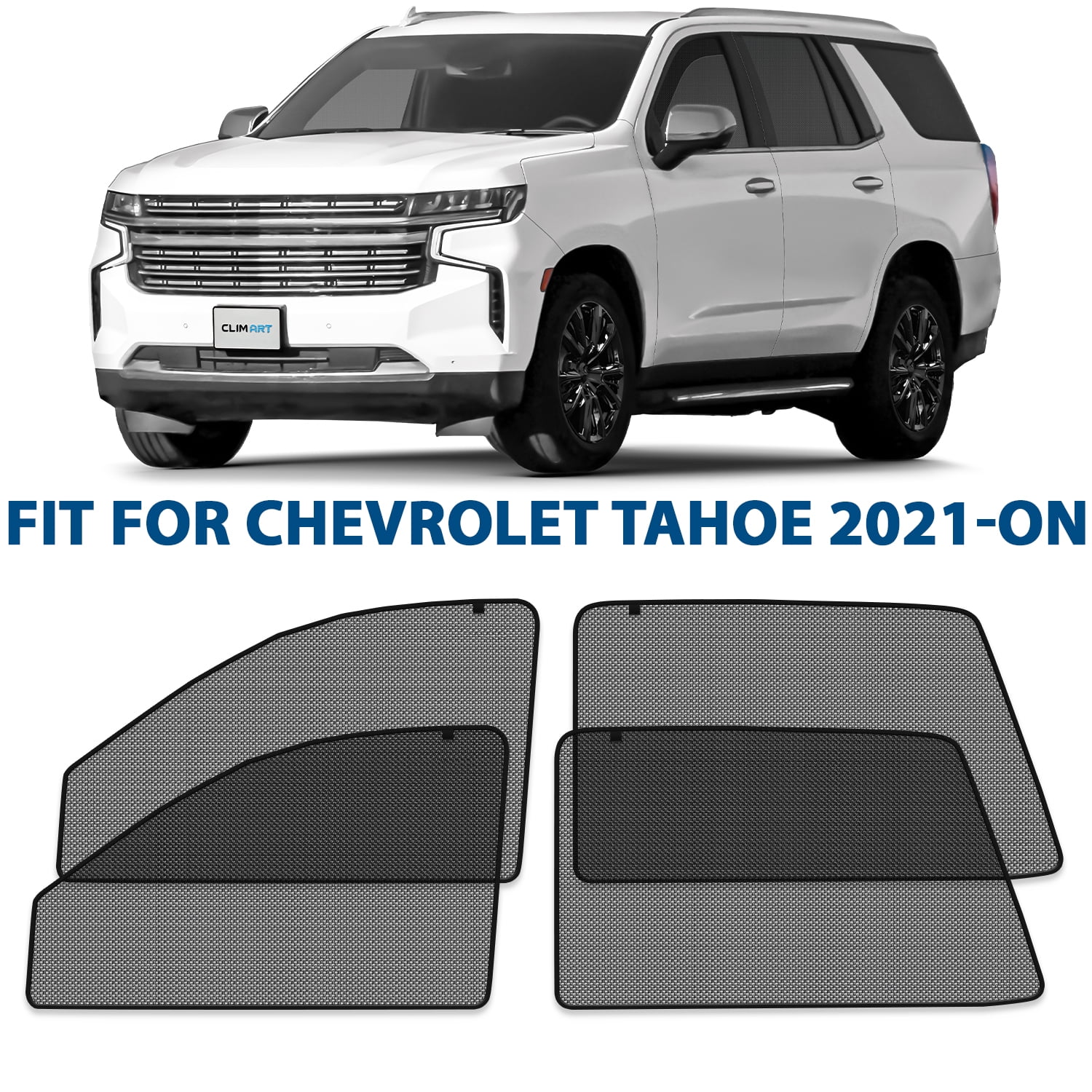 CLIM ART Magnetic Car Window Shades for Chevrolet (Chevy) Tahoe 2021 ...