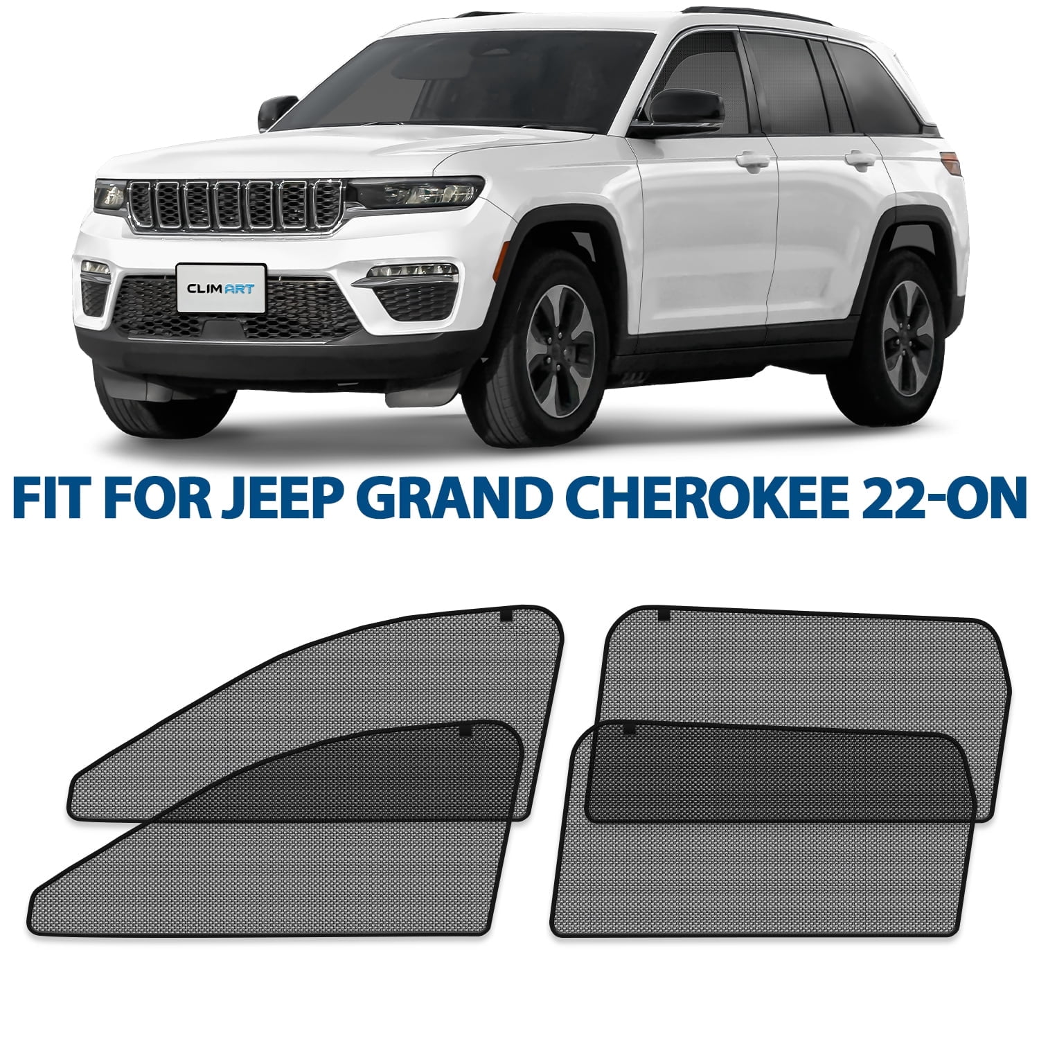 Clim Art Magnetic Car Window Shades For Jeep Grand Cherokee 2022 2026