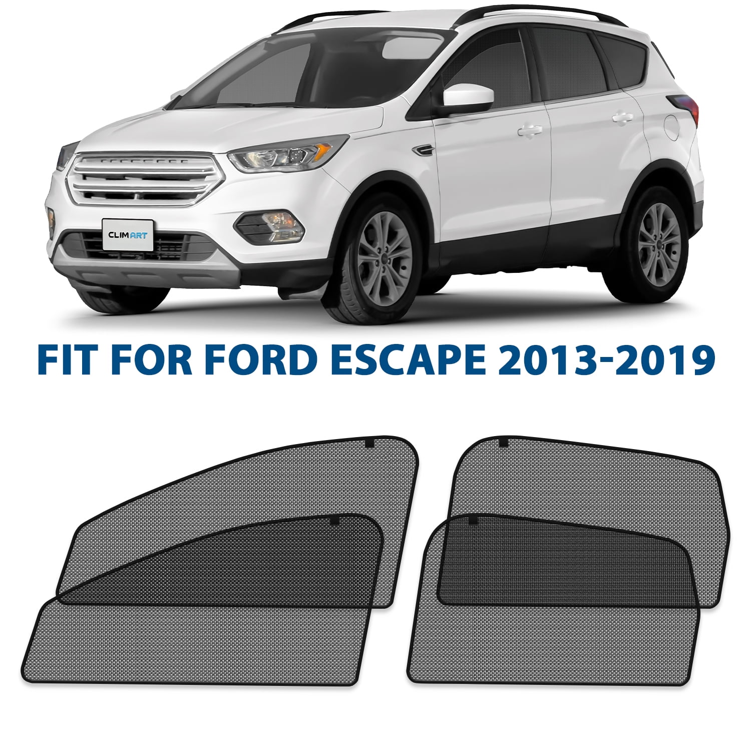 CLIM ART Magnetic Car Window Shades for Ford Escape 2013-2019, Sun ...