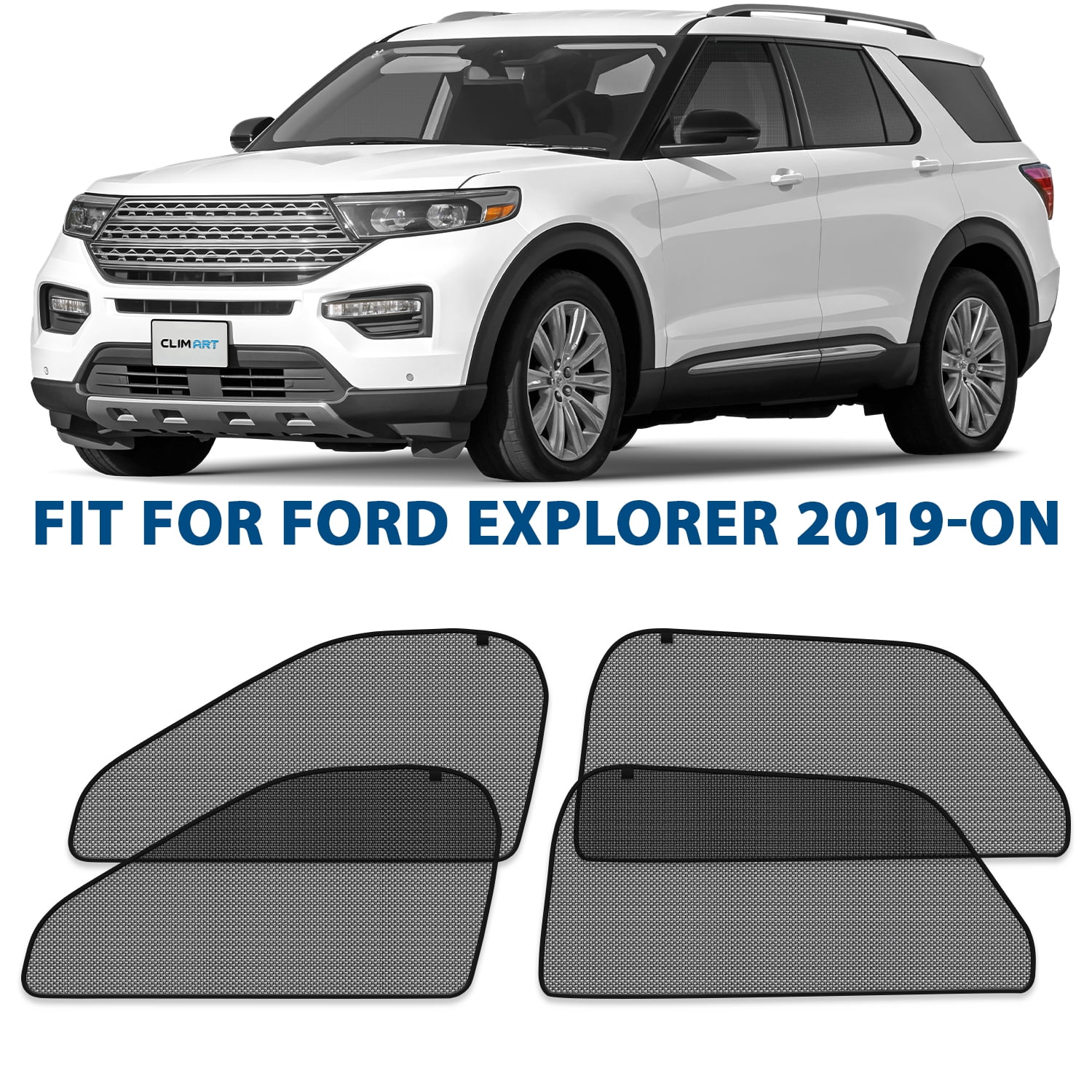 CLIM ART Magnetic Car Window Shades for Ford Explorer 2020-2025 ...