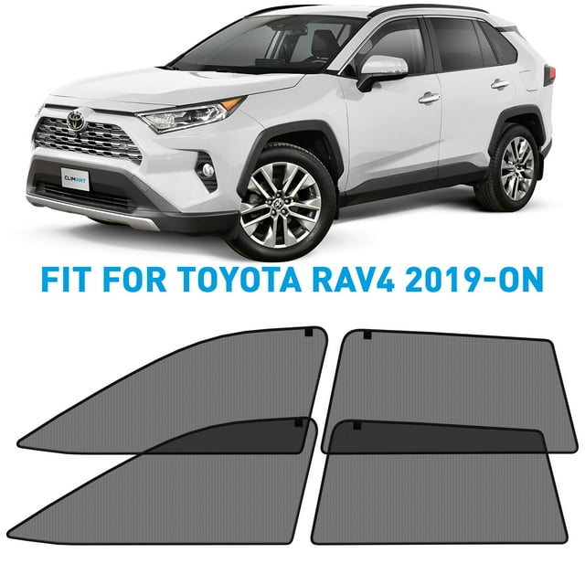 CLIM ART Magnetic Car Window Sunshade for Toyota RAV4 2019-2024, 4 Pc ...