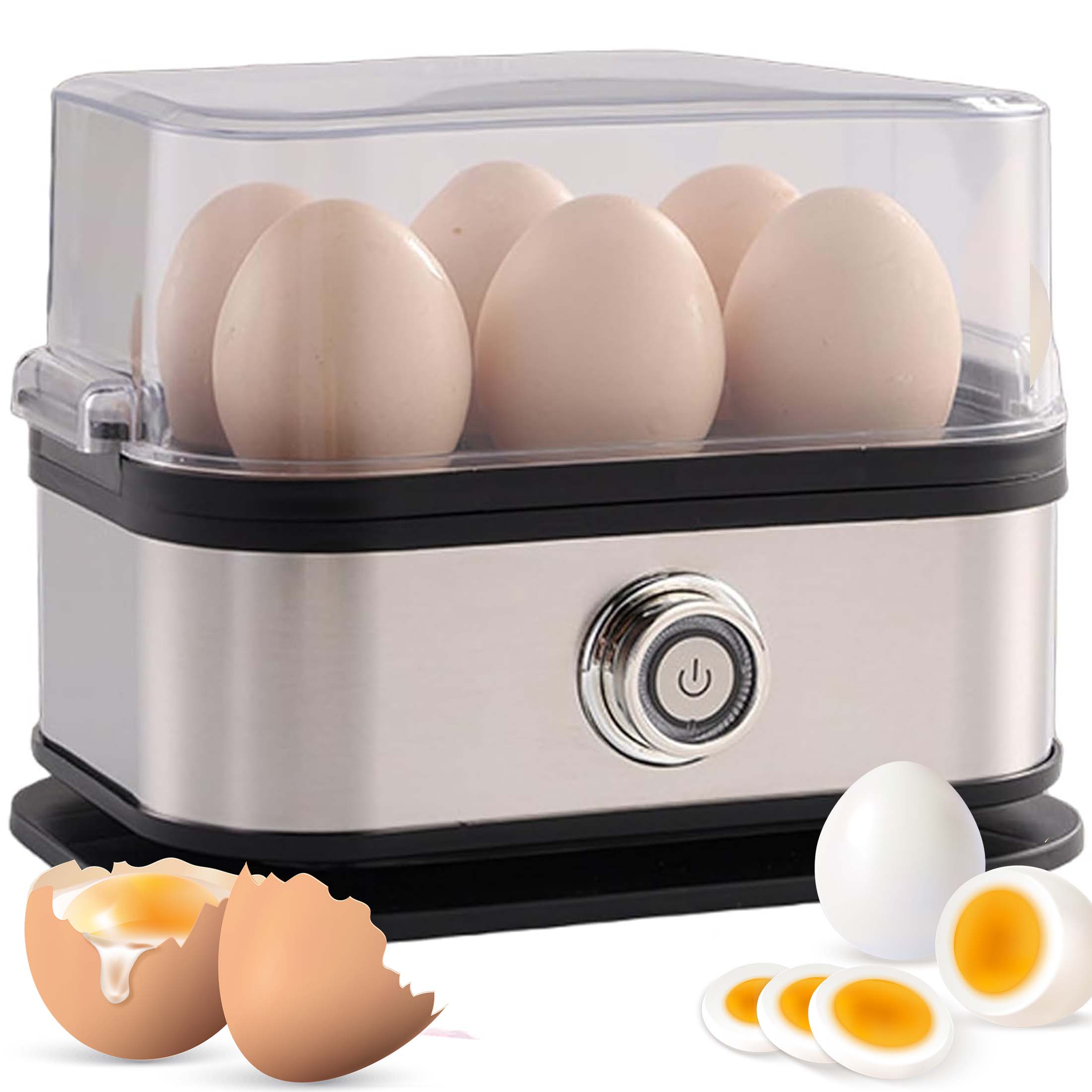 CLIQKWEN 2026 New Sunny Side Master Egg Cooker - Stainless Steel Rapid ...