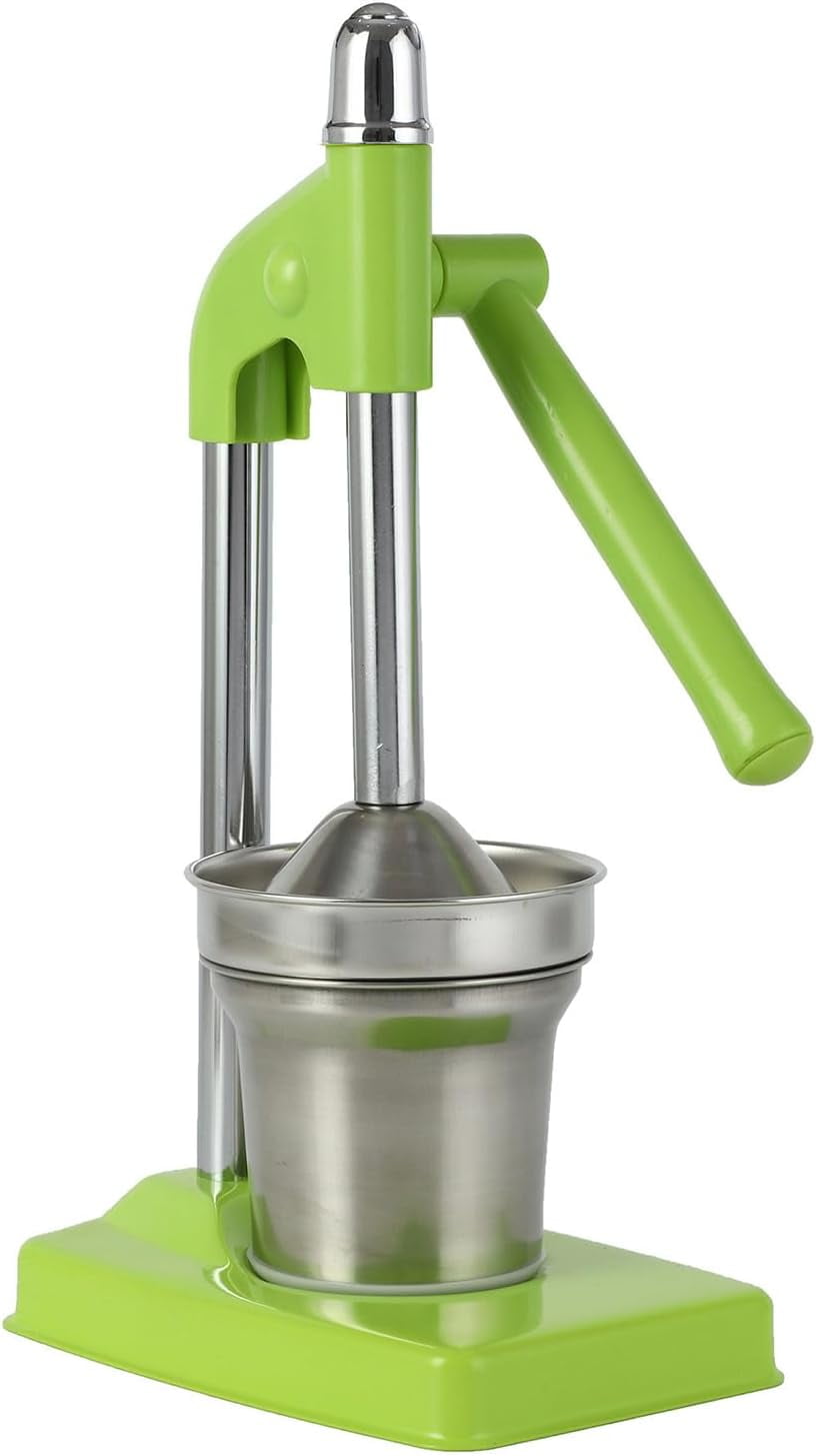 CLIQKWEN Cast Iron Hand Press Citrus Juicer - Heavy-Duty with Stainless ...