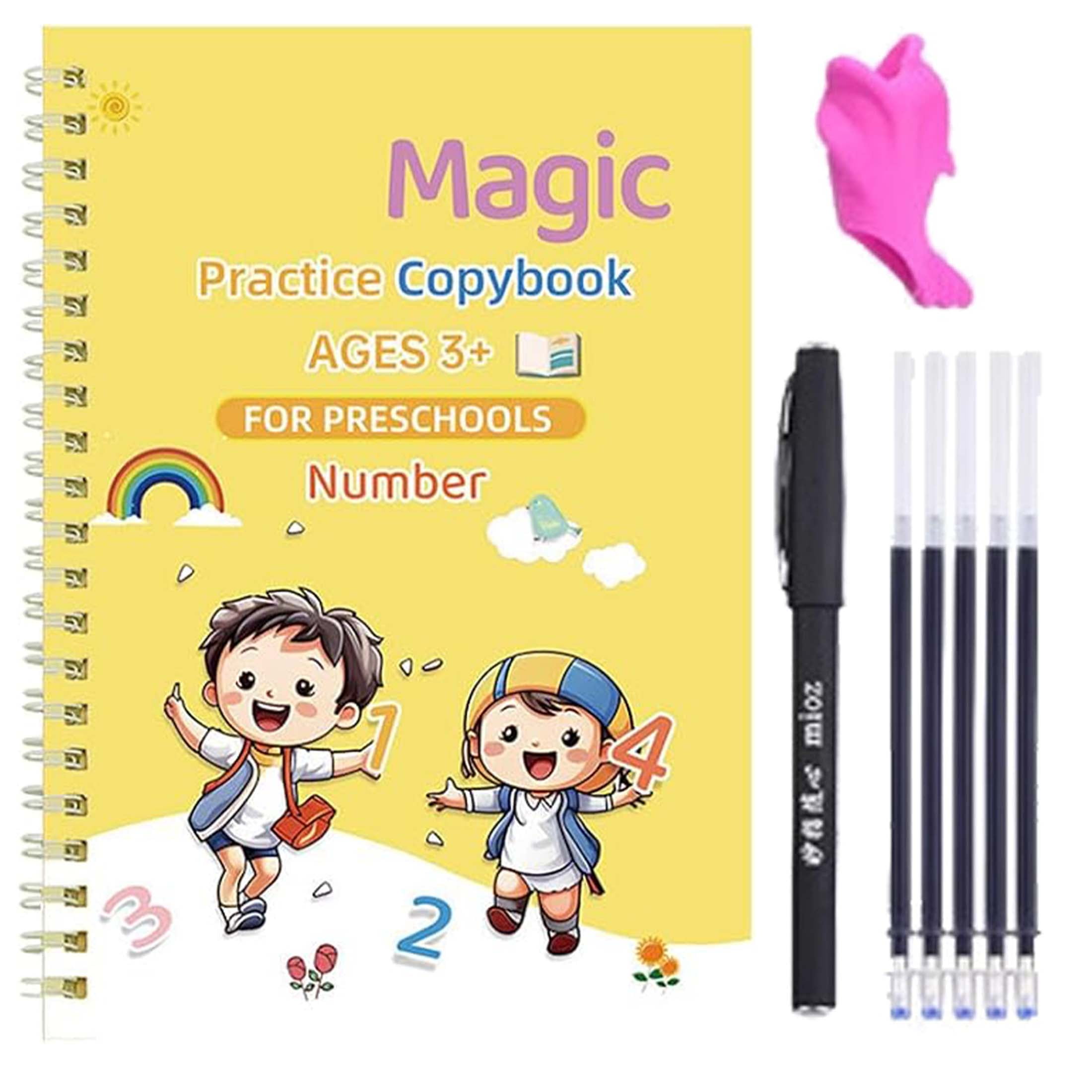 CLIQKWEN Magic Ink Copybooks - Reusable Handwriting Practice Workbooks ...