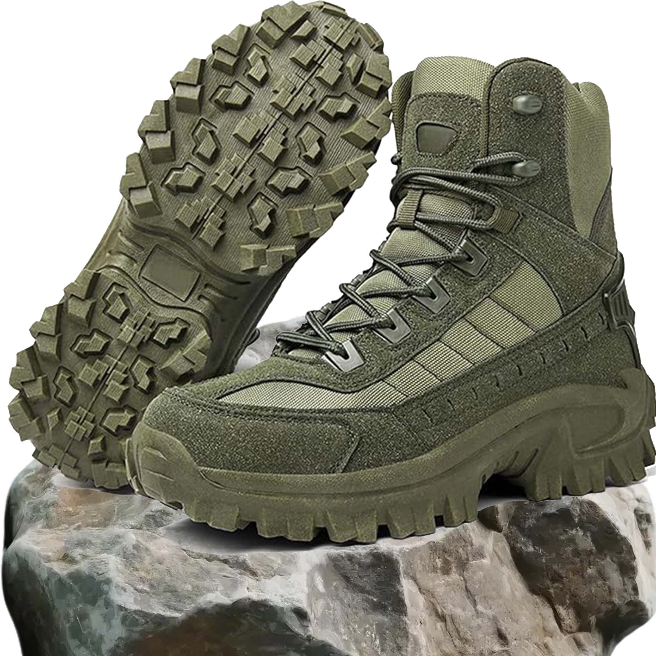 CLIQKWEN Mens Orthopedic Support Work Boots - Anti-Puncture, Waterproof ...