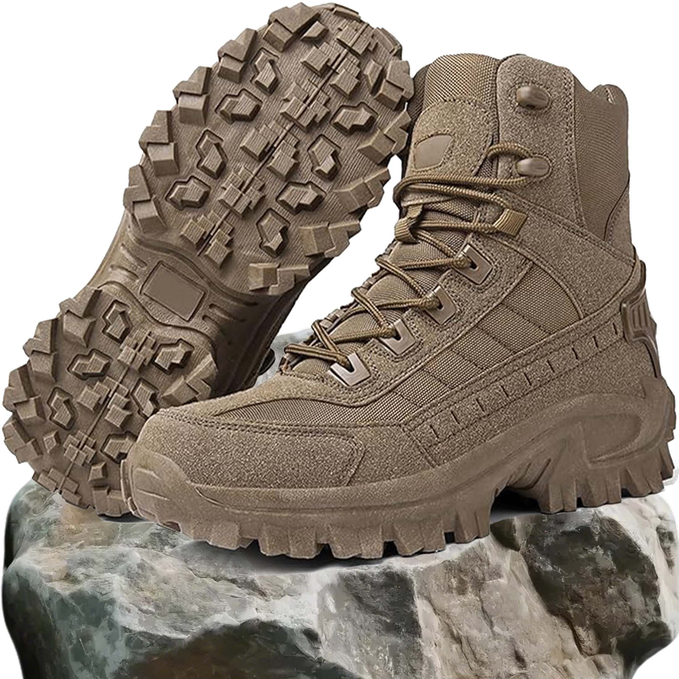 CLIQKWEN Mens Orthopedic Support Work Boots - Anti-Puncture, Waterproof ...