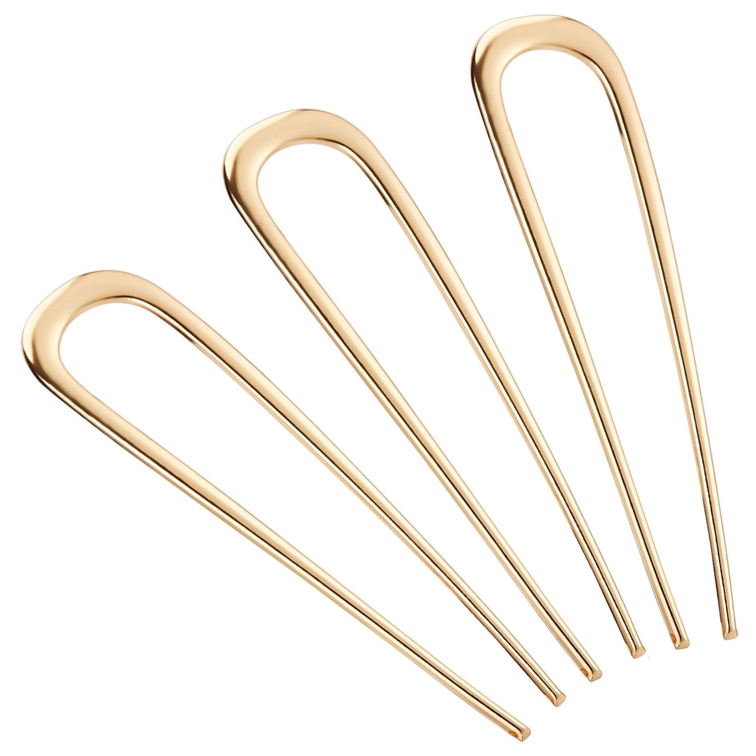 CLLFC French Hair Pin 3PCS Metal Hair Pins for Women Elegant French ...