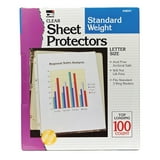 CLN Staples Sheet Protectors Polypropylene 8-1/2" x 11" Clear 100/Box ...