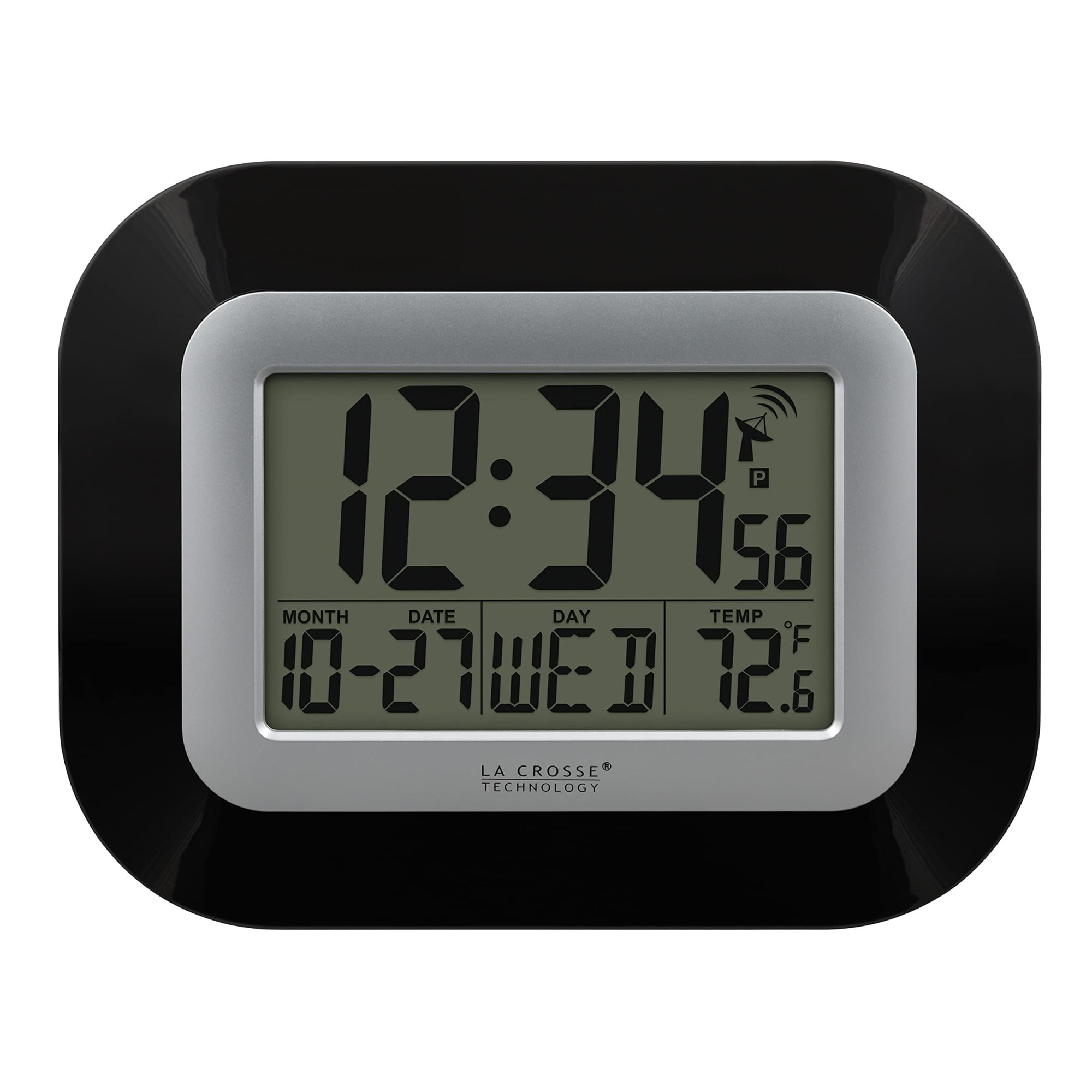 La Crosse Technology Battery Operated Digital Atomic Wall Clock with ...