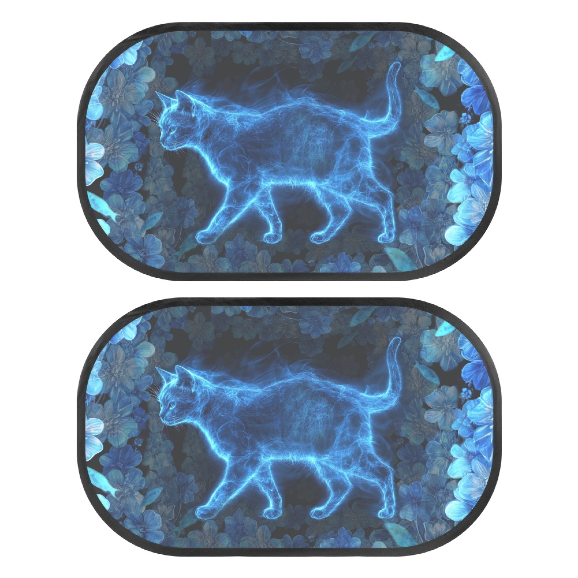 Yuyamidu Cat Back Window Sun Shades for Car Hibiscus Car Window Sun ...