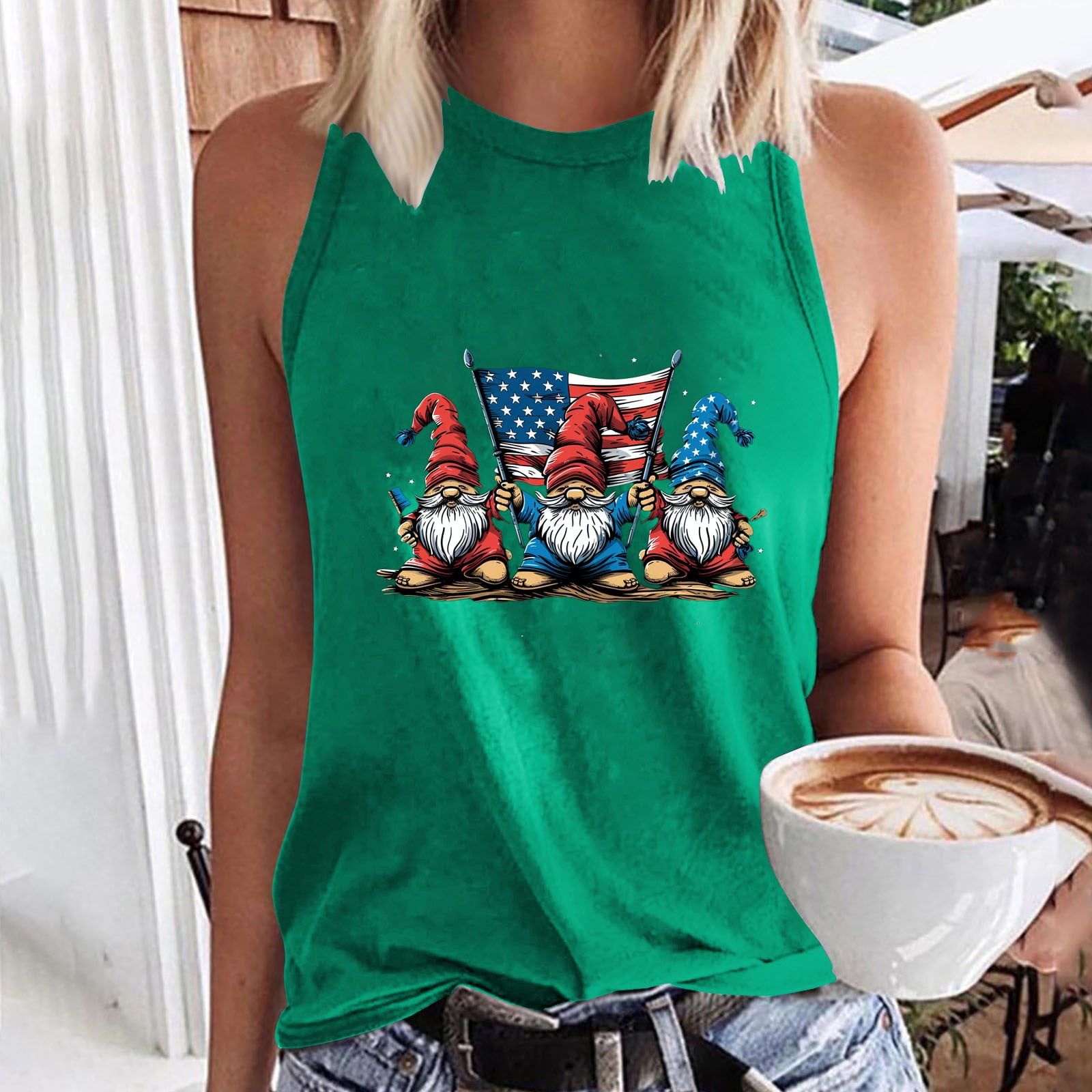 CLOISE American Flag Shirt Womens 4th of July Shirts Independence Day ...