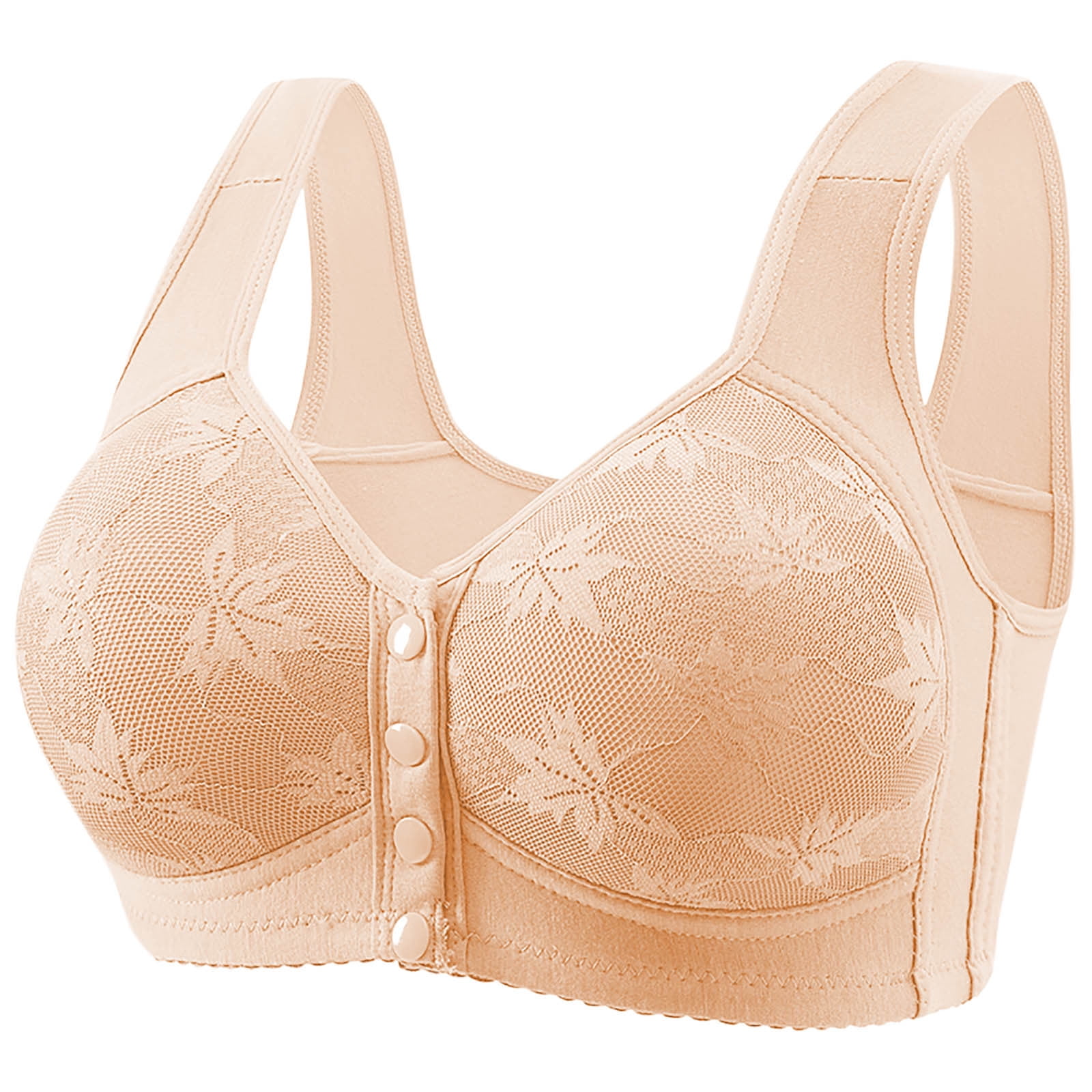 CLOISE Bras for Women Front Closure Plus Size No Underwire Full ...