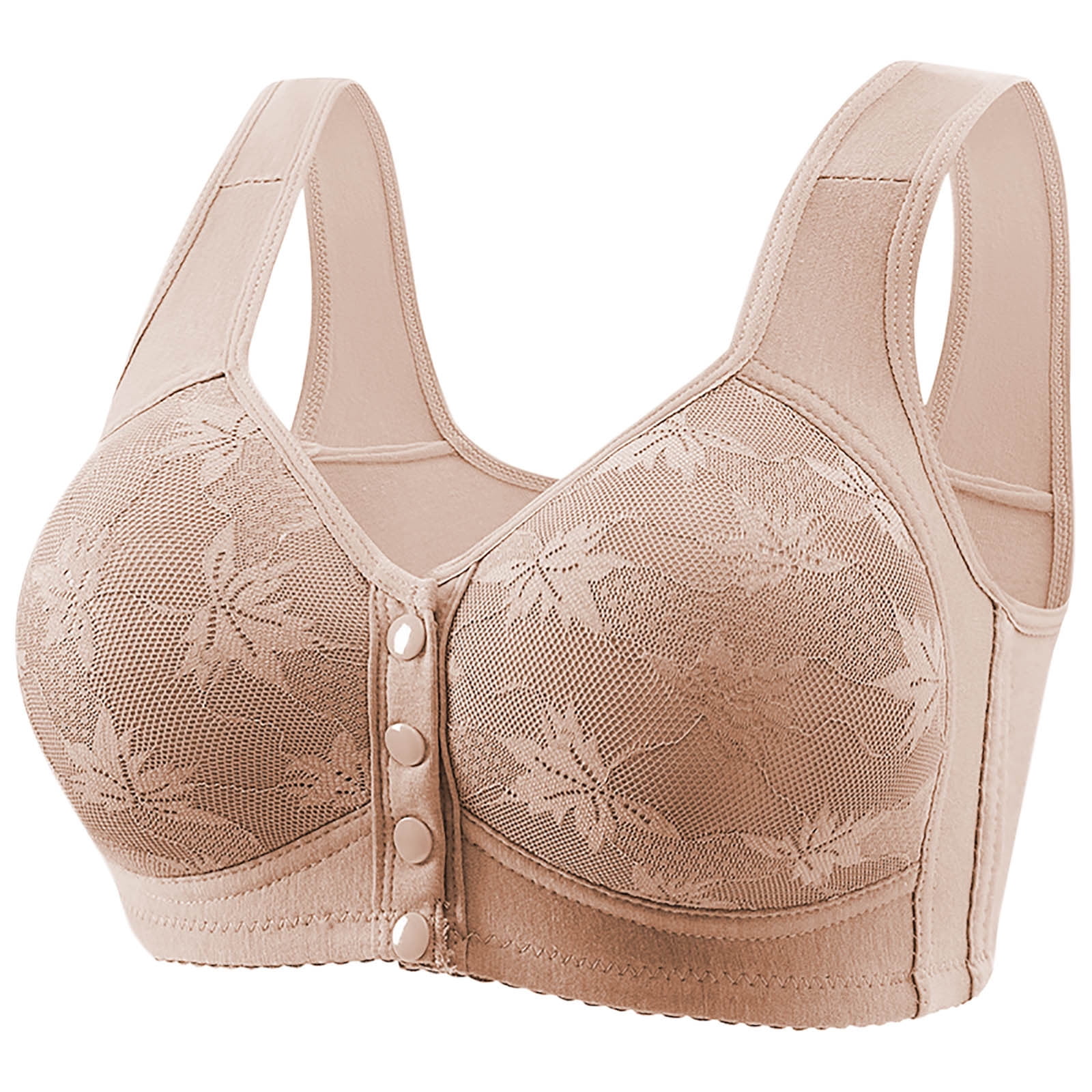 CLOISE Bras for Women Front Closure Plus Size No Underwire Full ...