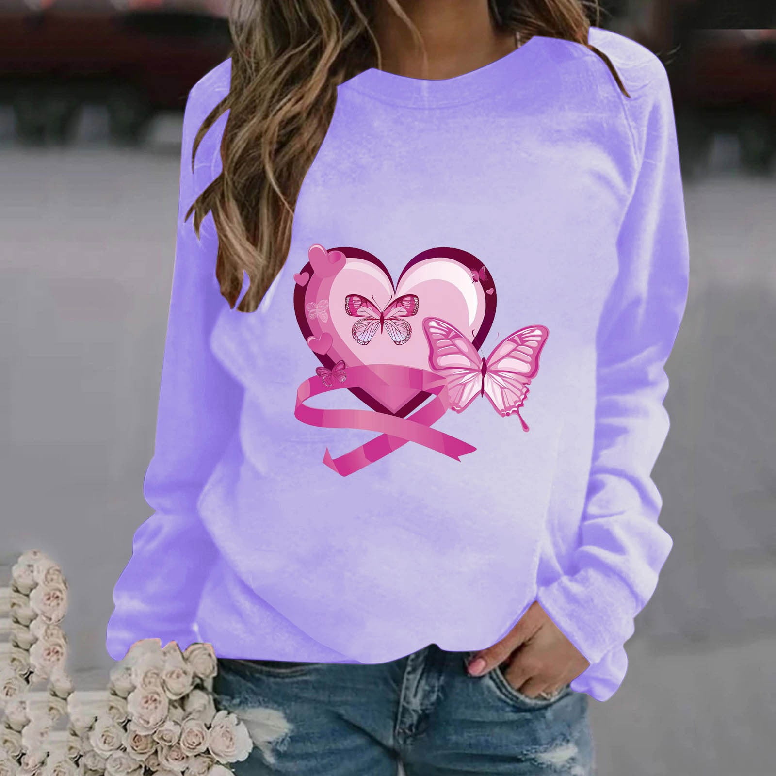 CLOISE Breast Cancer Sweatshirts for Women Breast Cancer Survivor Gifts ...