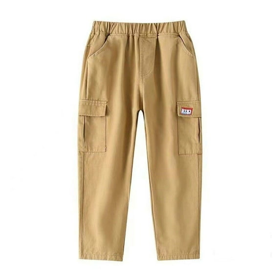 CLOISE Cargo Pants for Kids Girls Boys with Pockets Long Trousers Baggy ...
